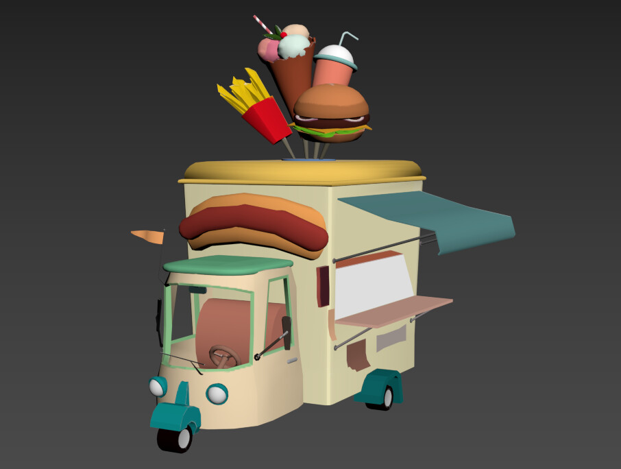 ArtStation - Foodtruck - 3D Modeling Project (2018)