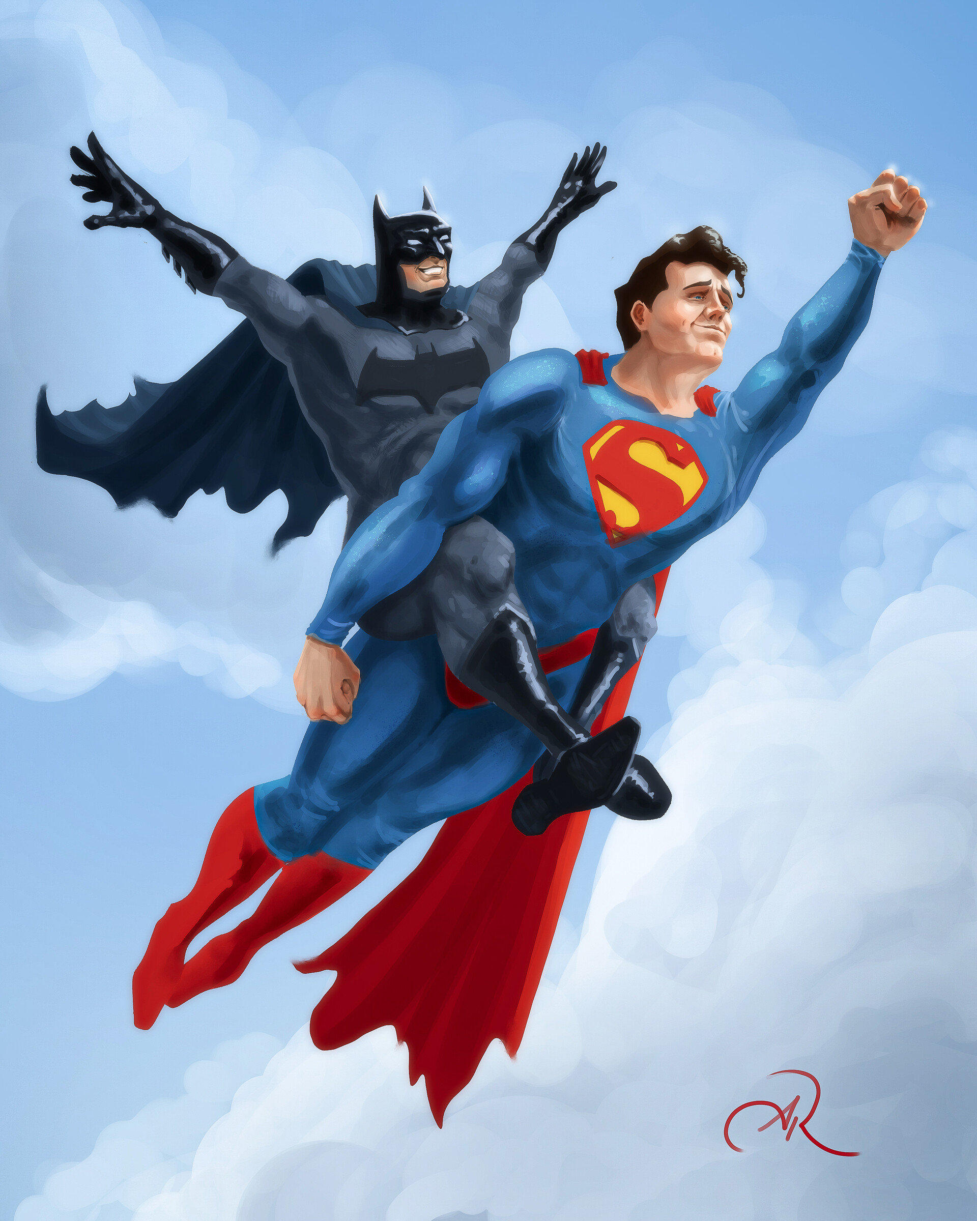 Superman Carrying Batman