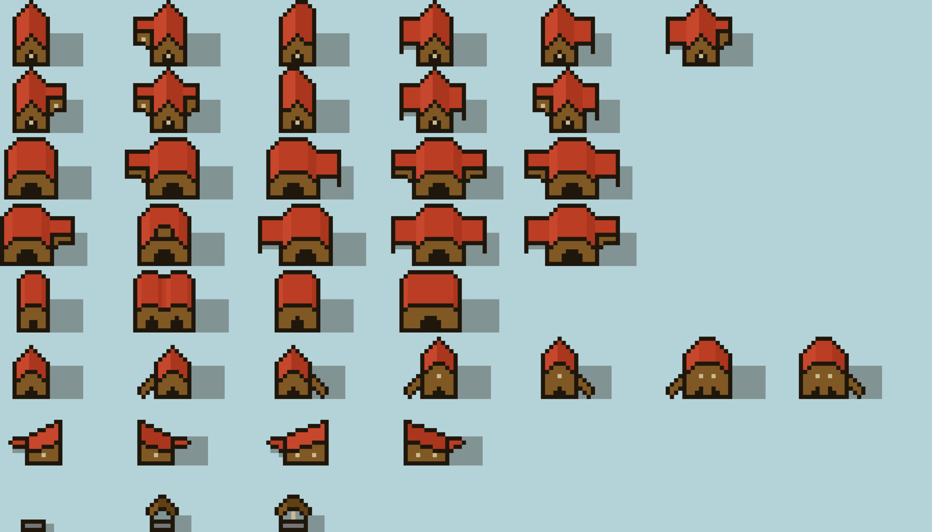 ArtStation - A set of Sprites for a Village