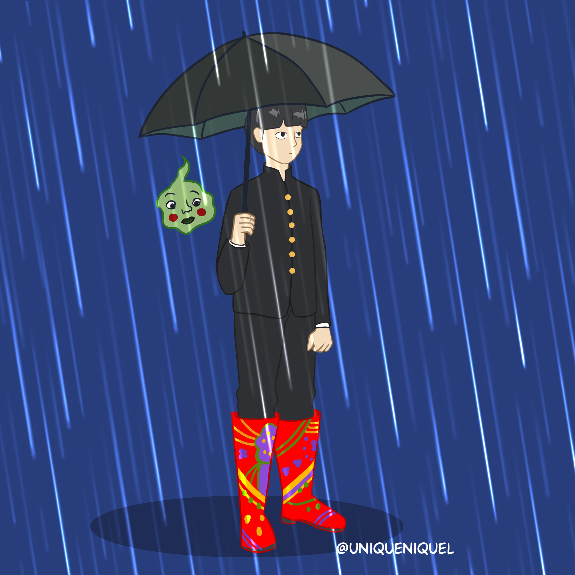 ArtStation - mob psycho 100 fanart