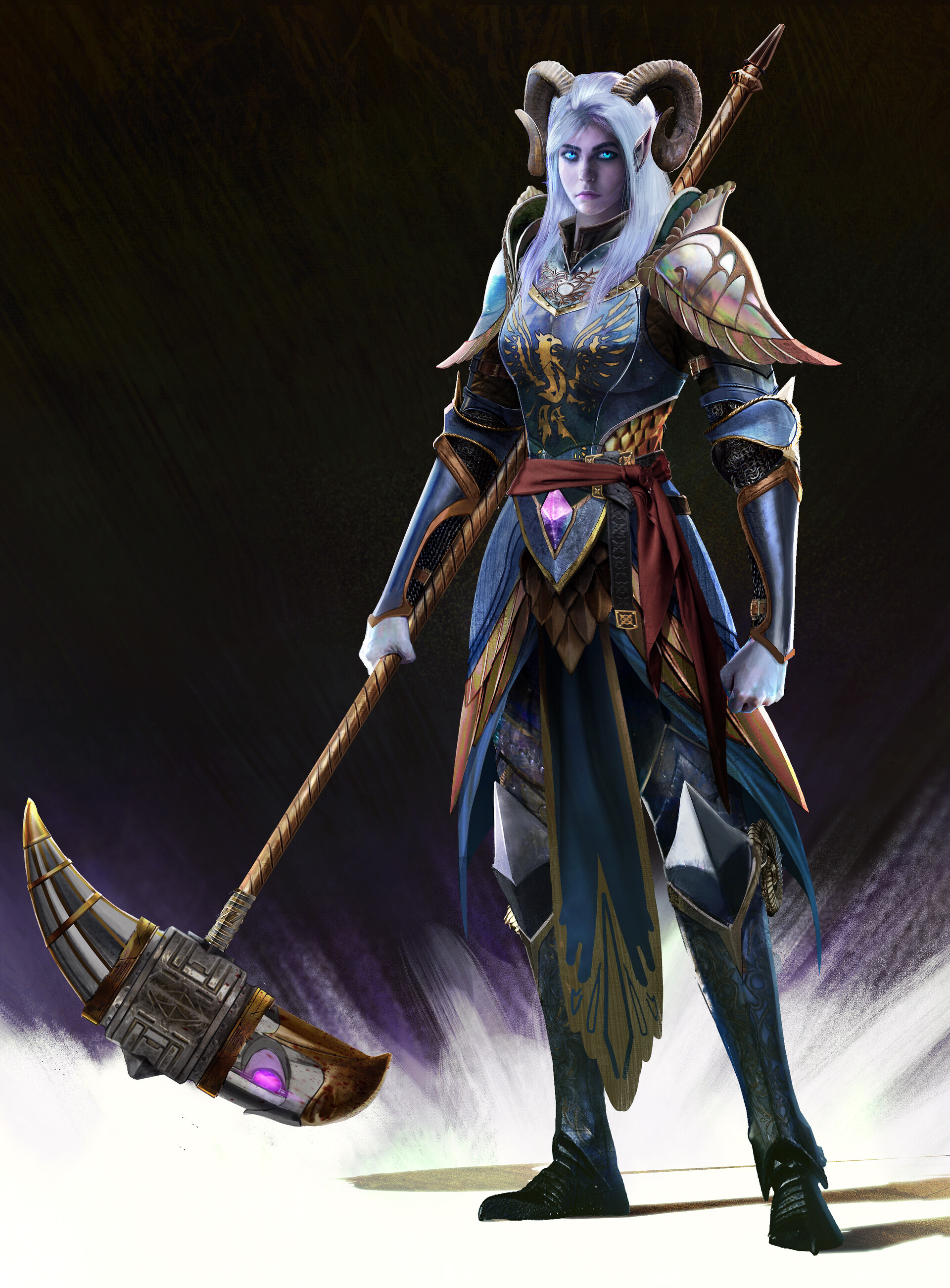 Tiefling Female Fighter