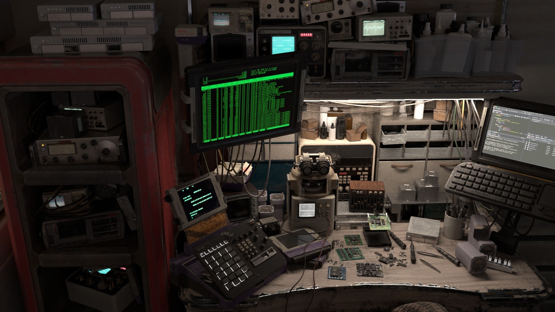 ArtStation - Electronics workshop desk