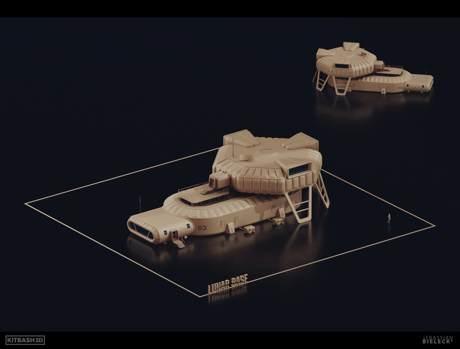 Sebastian Bielecki - Lunar Base Kitbash3D Set