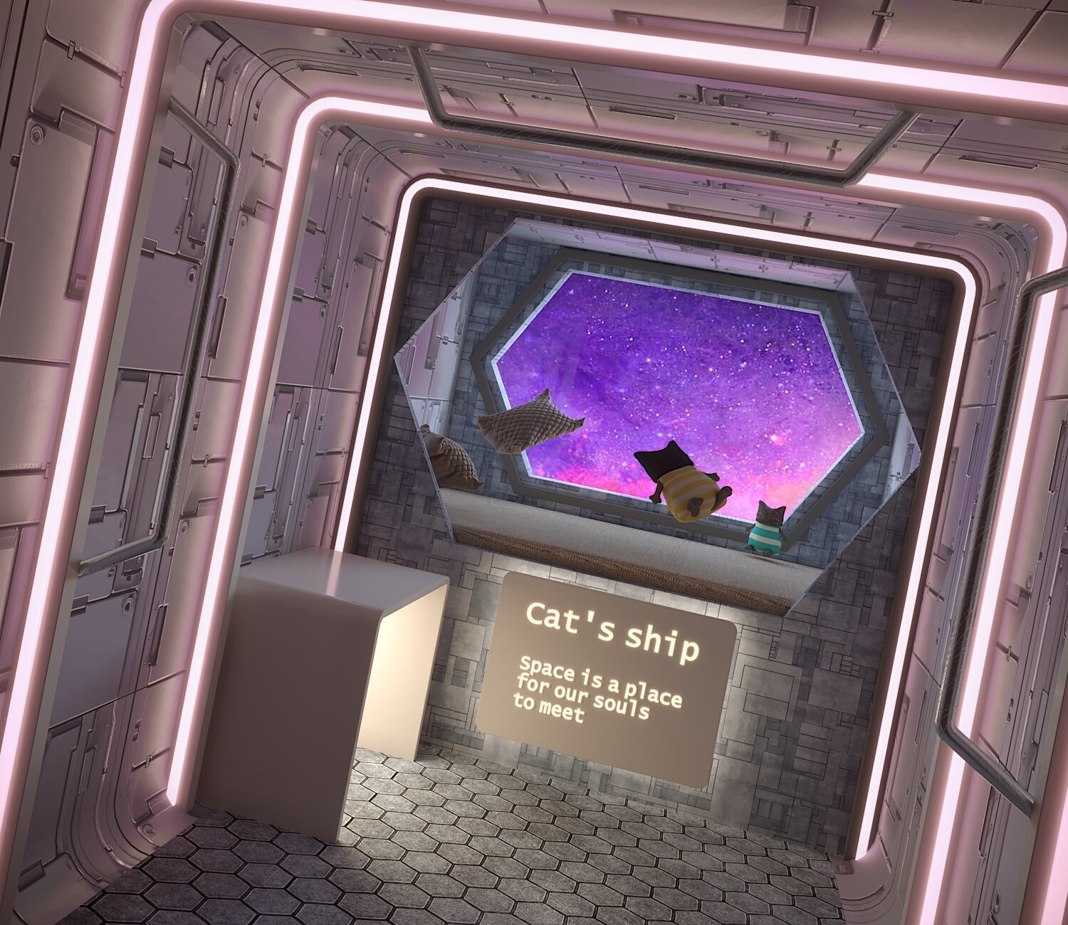 ArtStation - Cat's ship. Fantasy about space