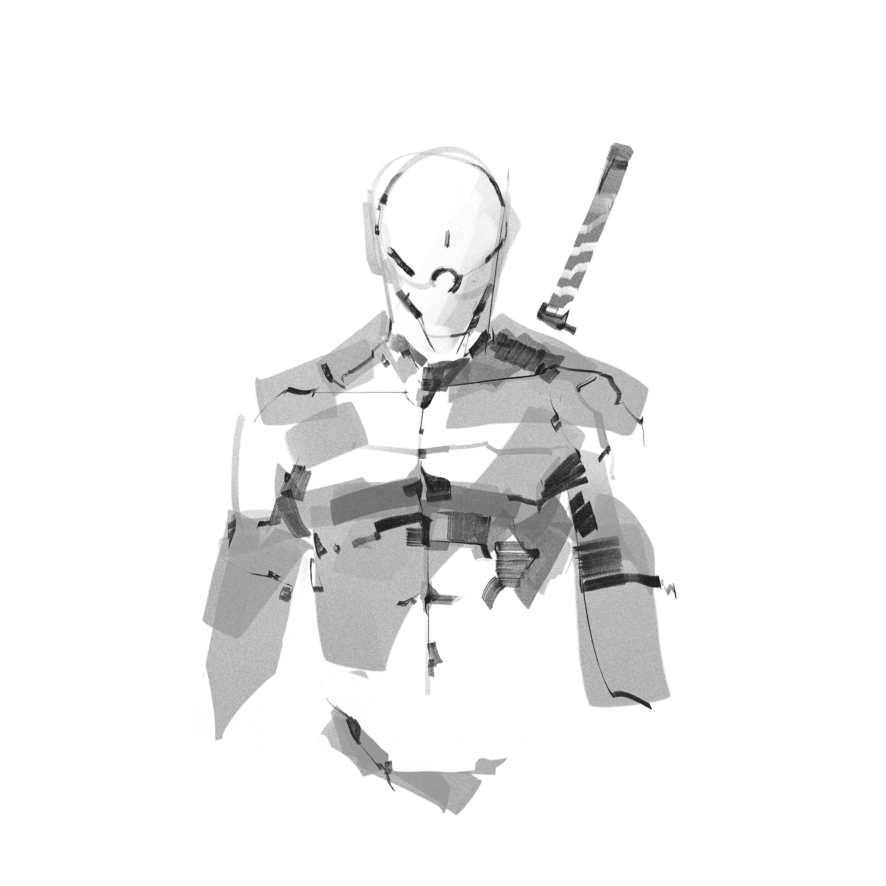 richard anderson. flaptraps art studio - MGS sketches!!