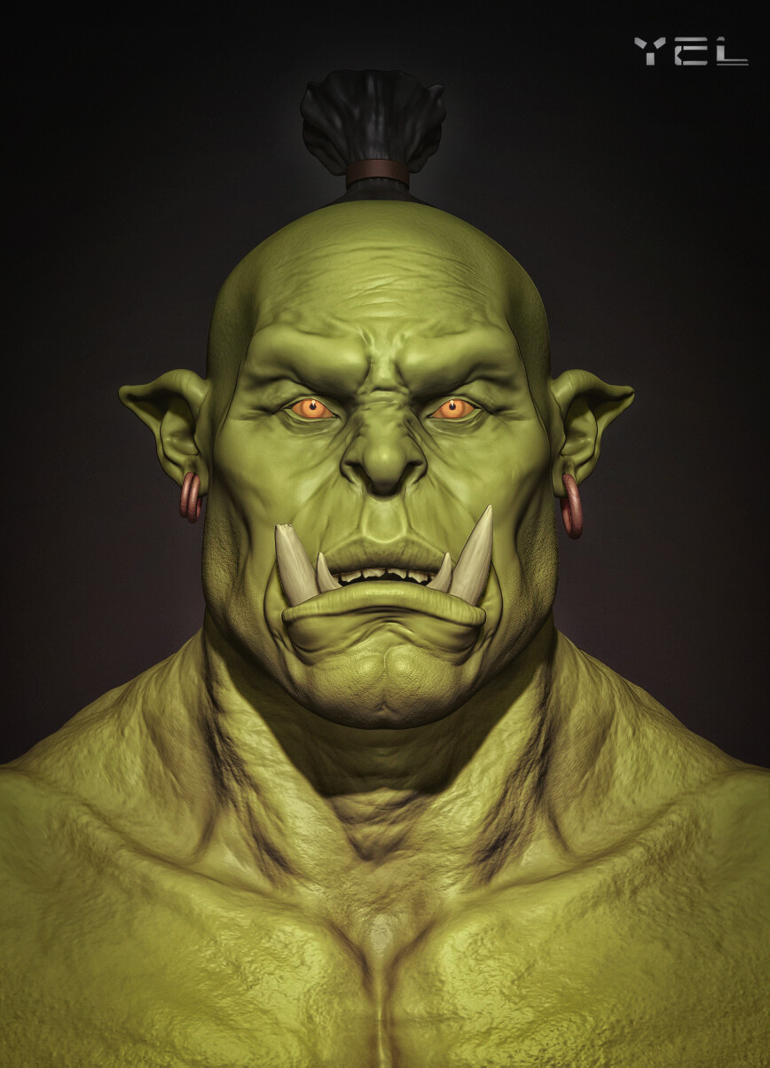 ArtStation - Orc Bust