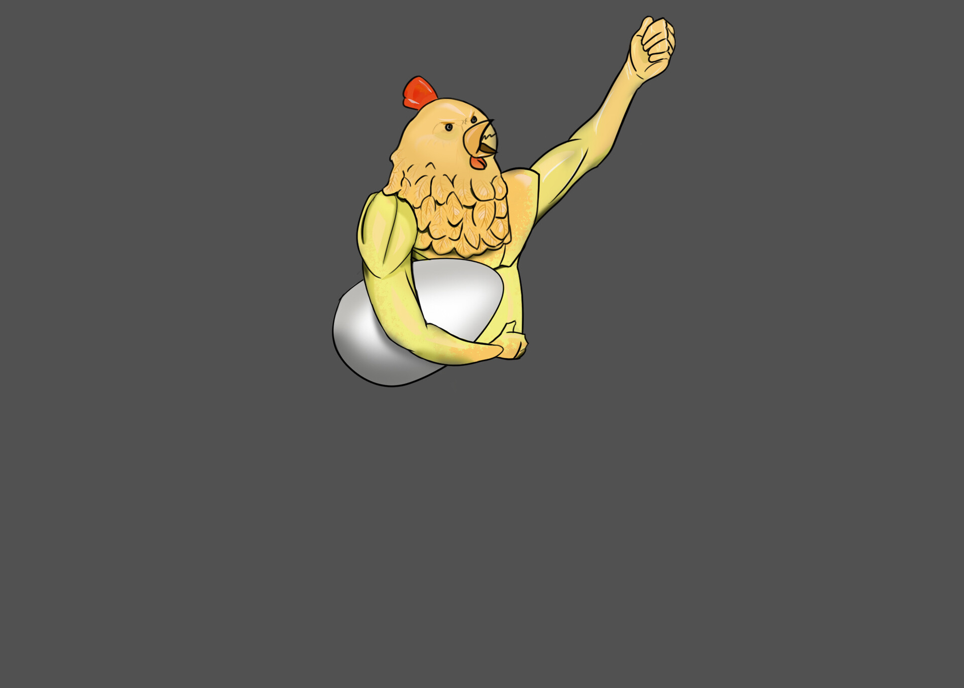 ArtStation - Angry chicken