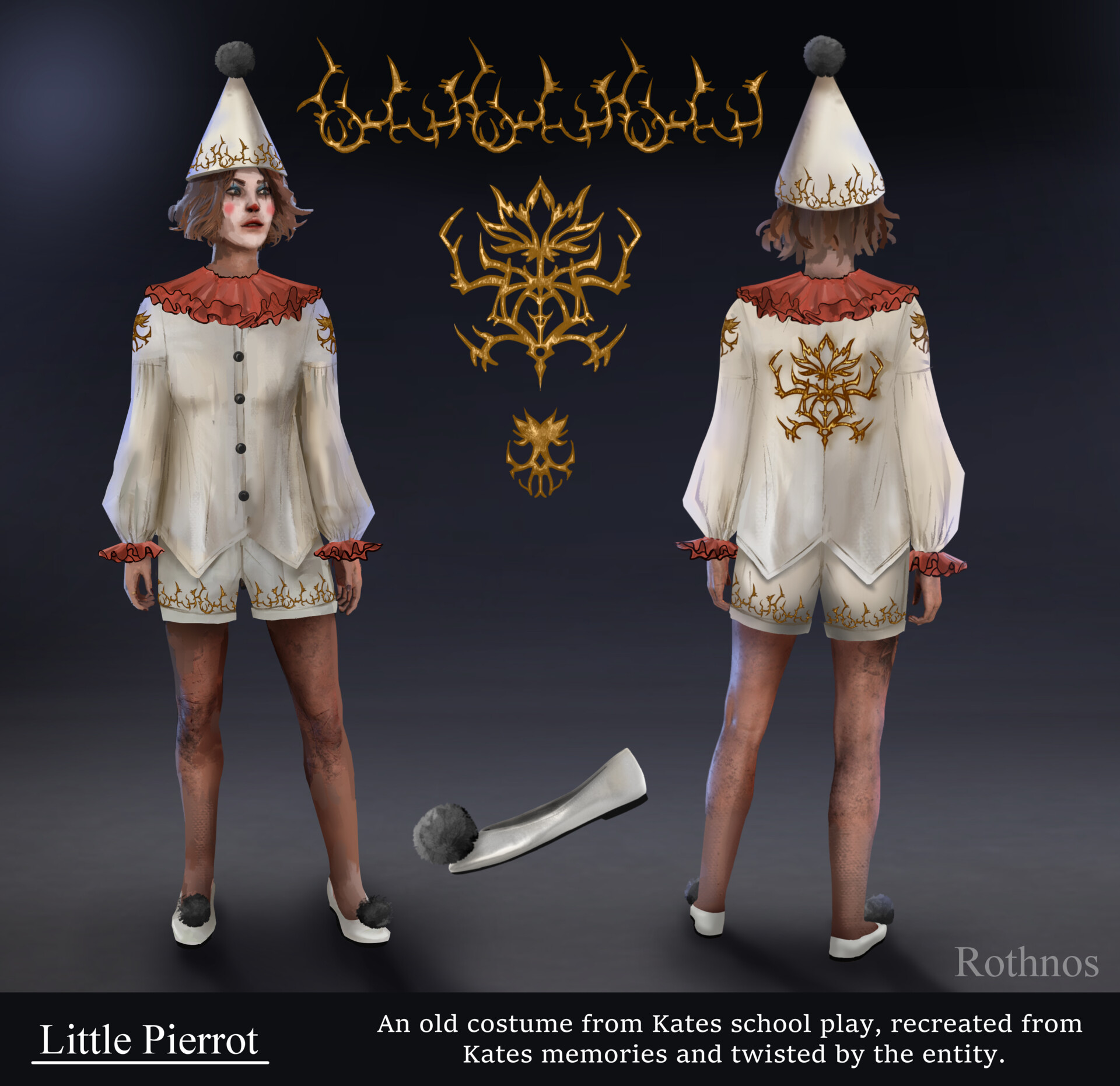 ArtStation - Little Pierrot - kate skin for Dead by daylight
