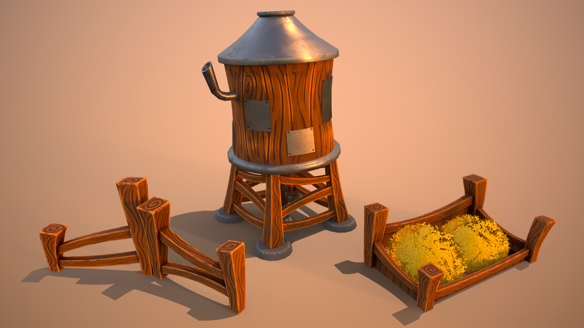 Enzo Lemaire - HIDDEN SHEEP - Wooden Structures (Farm Map)