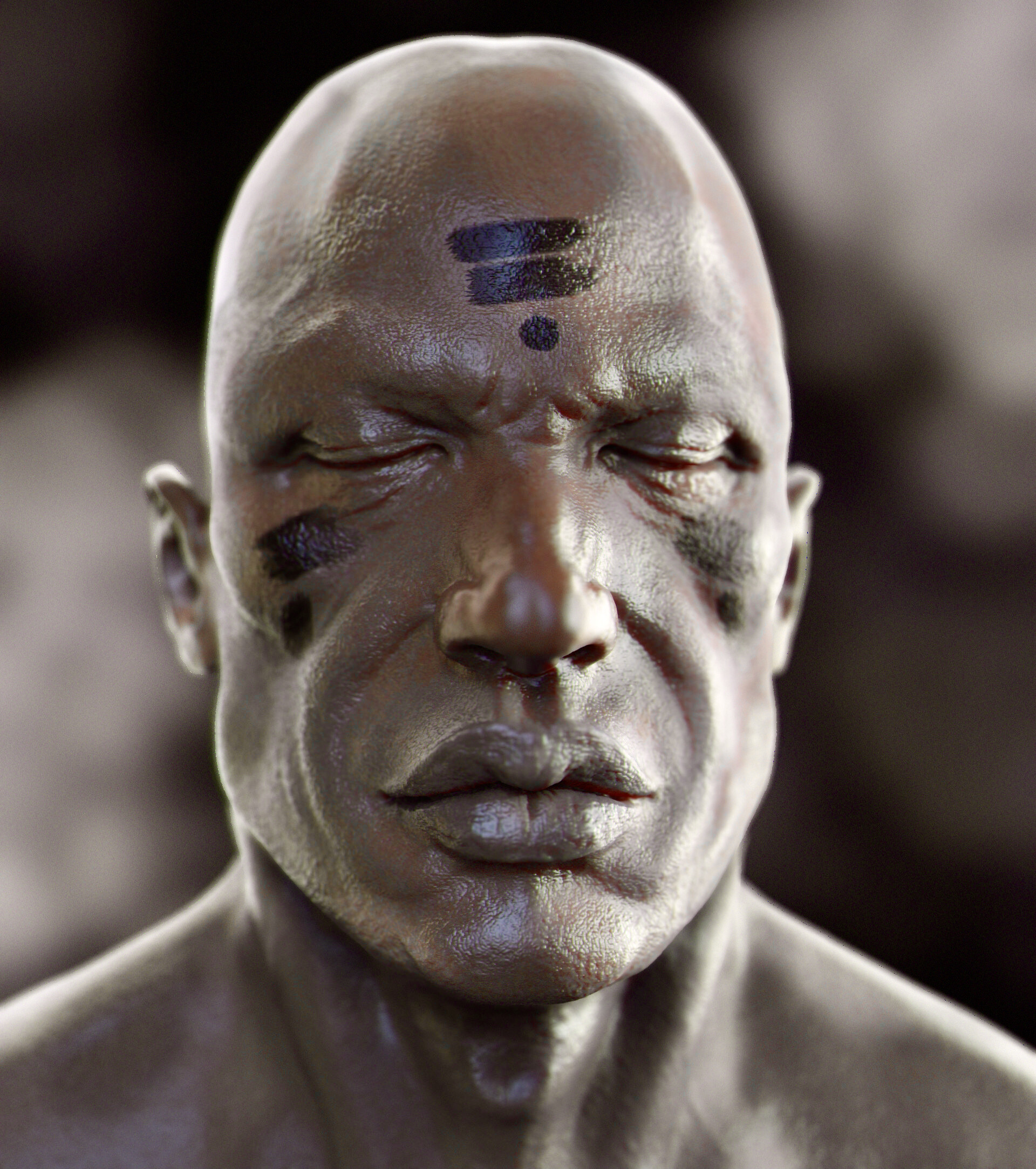 ArtStation - African Man Head Bust