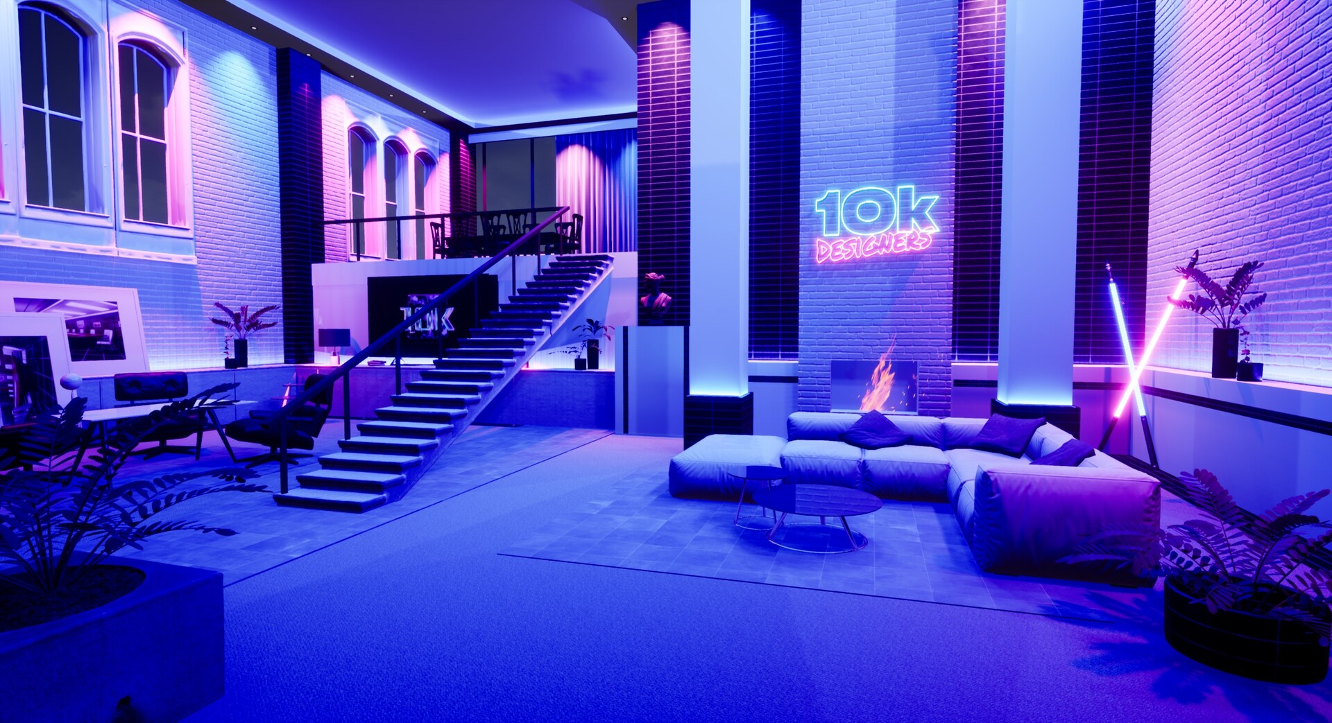 ArtStation - Pink and Blue