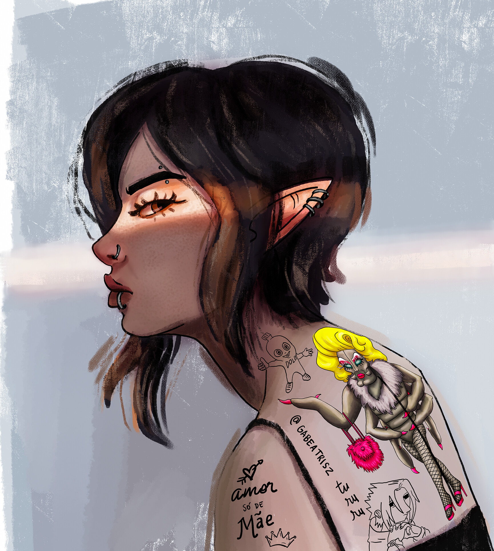 ArtStation - Tattooed Elf