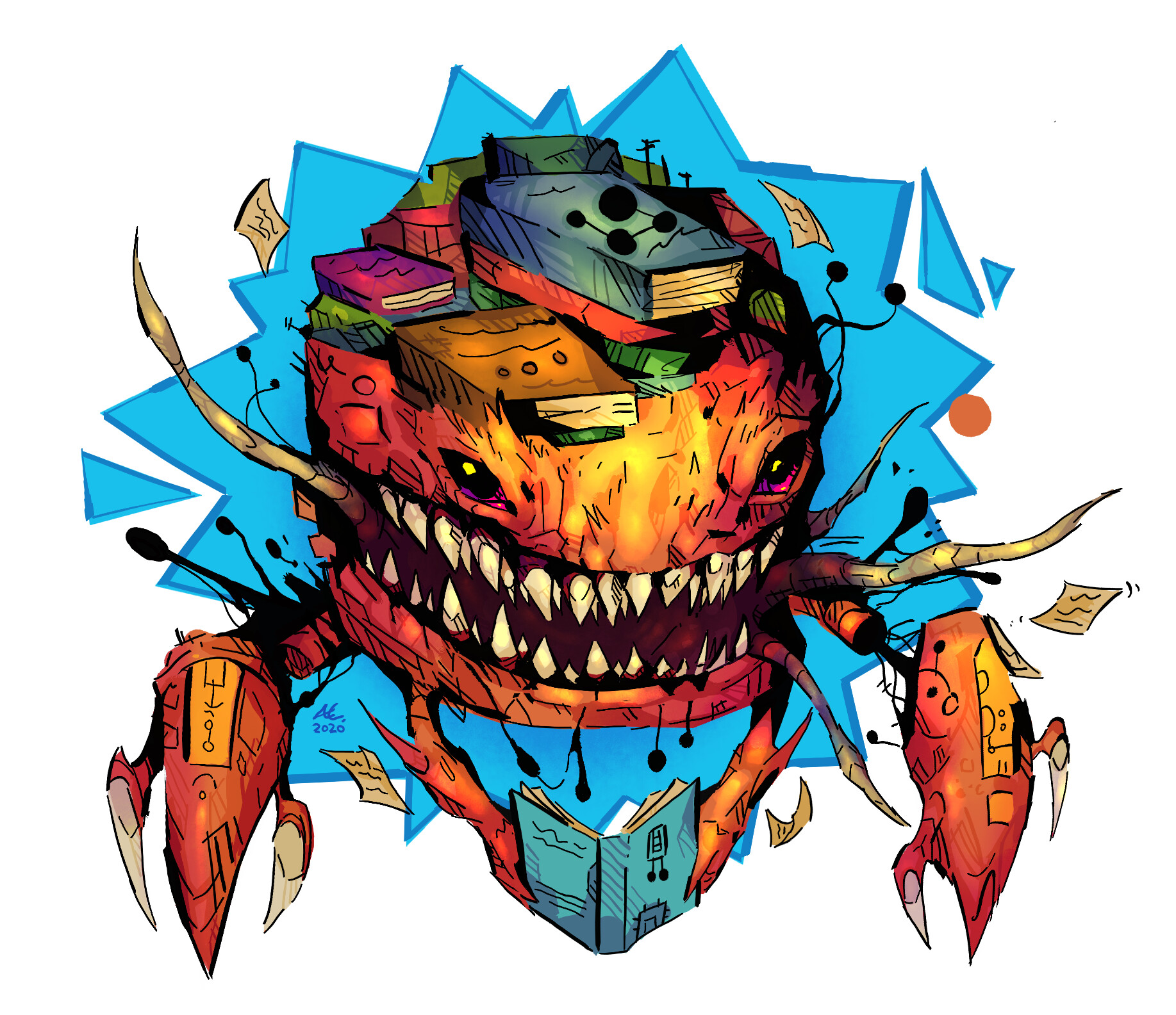 ArtStation - Book Monster