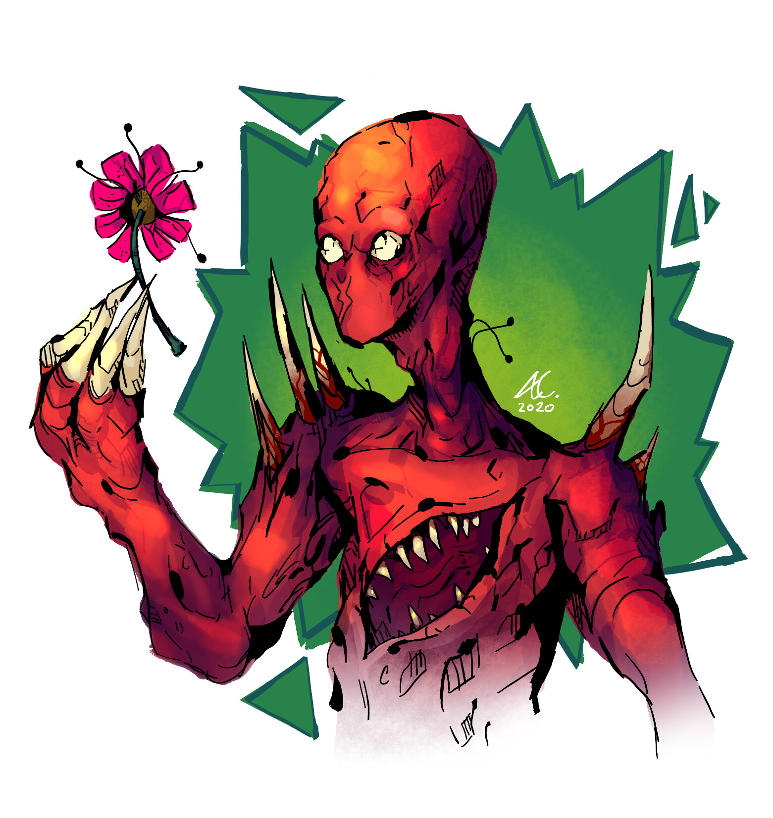 ArtStation - Demon and a Rose