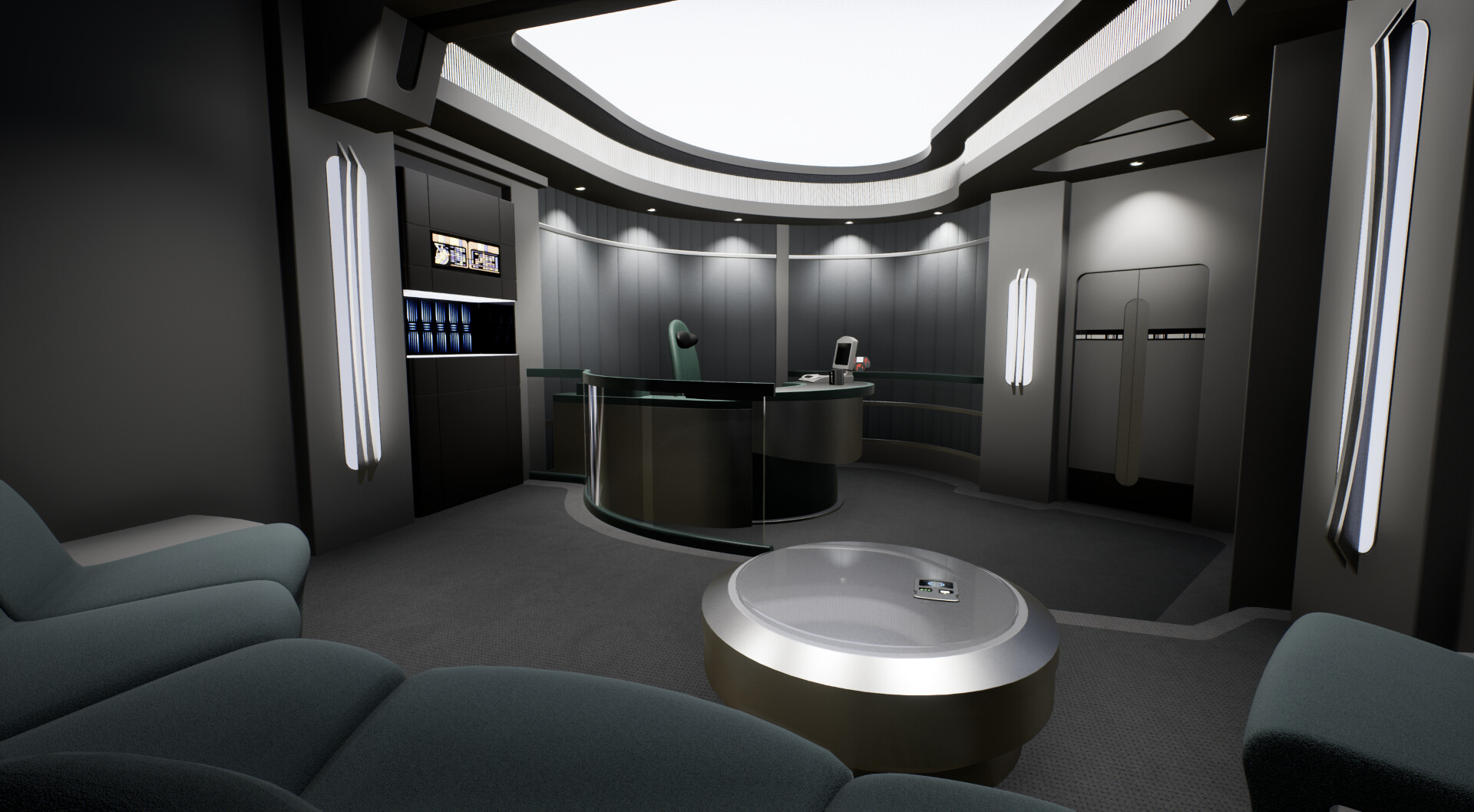 ArtStation - Captain Janeway's Ready Room 2021 Update