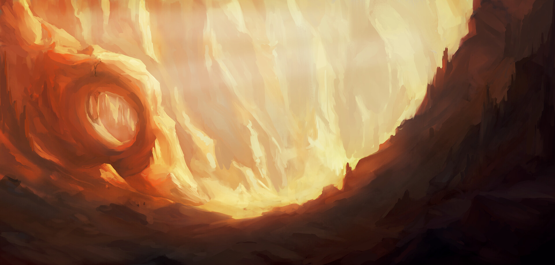 ArtStation - Cliffy landscape