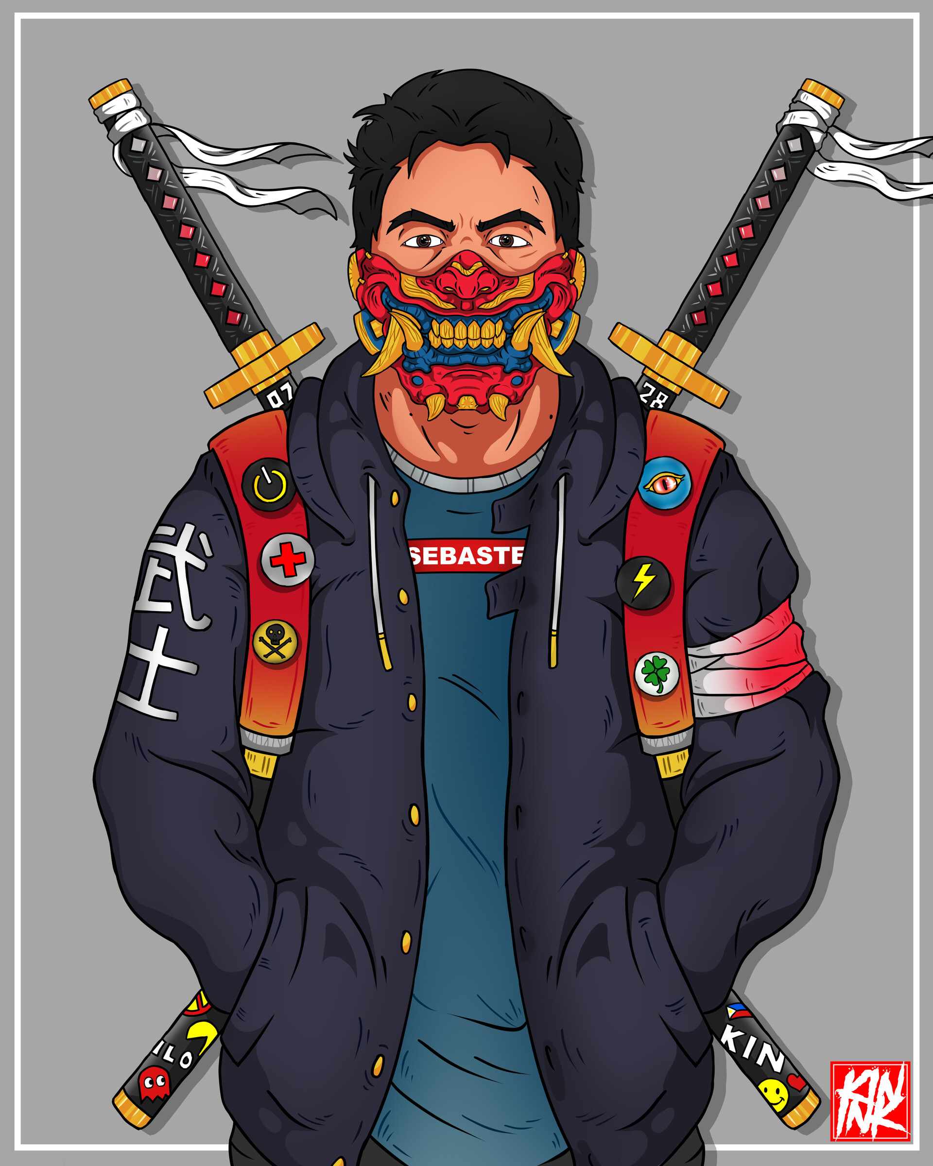 ArtStation - Modern Bushi - Applied to myself.