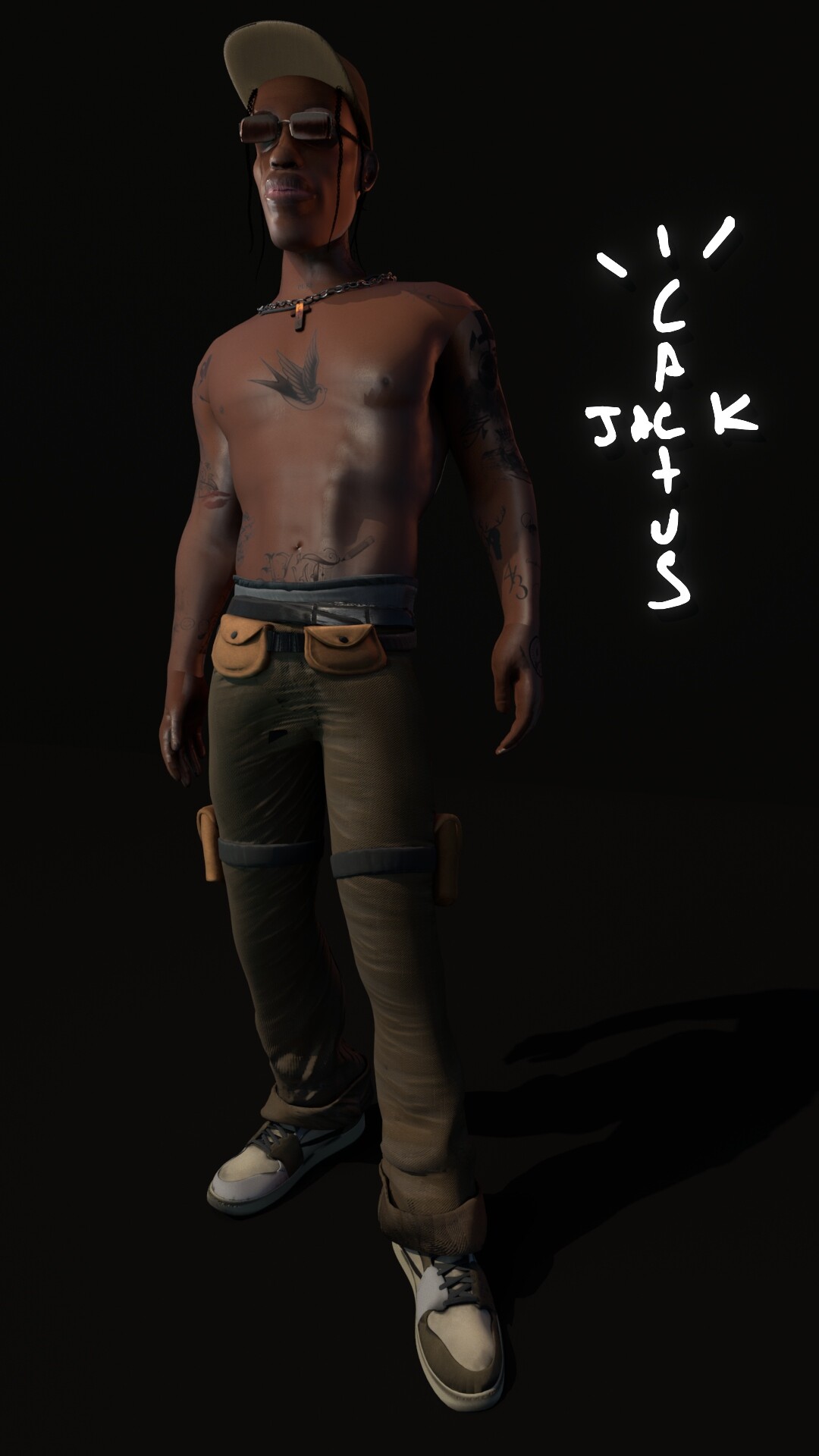 Rubén Fernández Sánchez - Travis Scott 3D Model