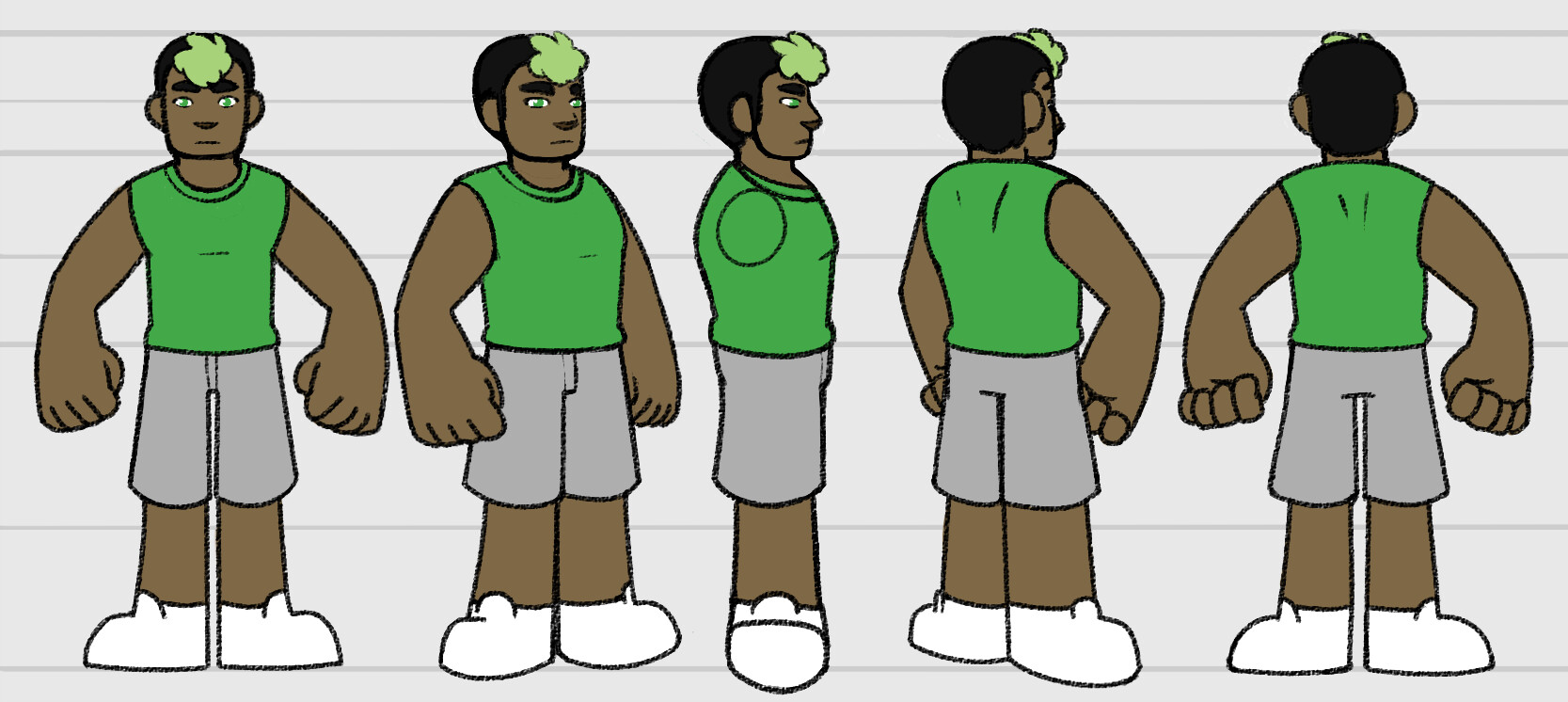 ArtStation - Arrow - Protagonist Prototype Turnaround