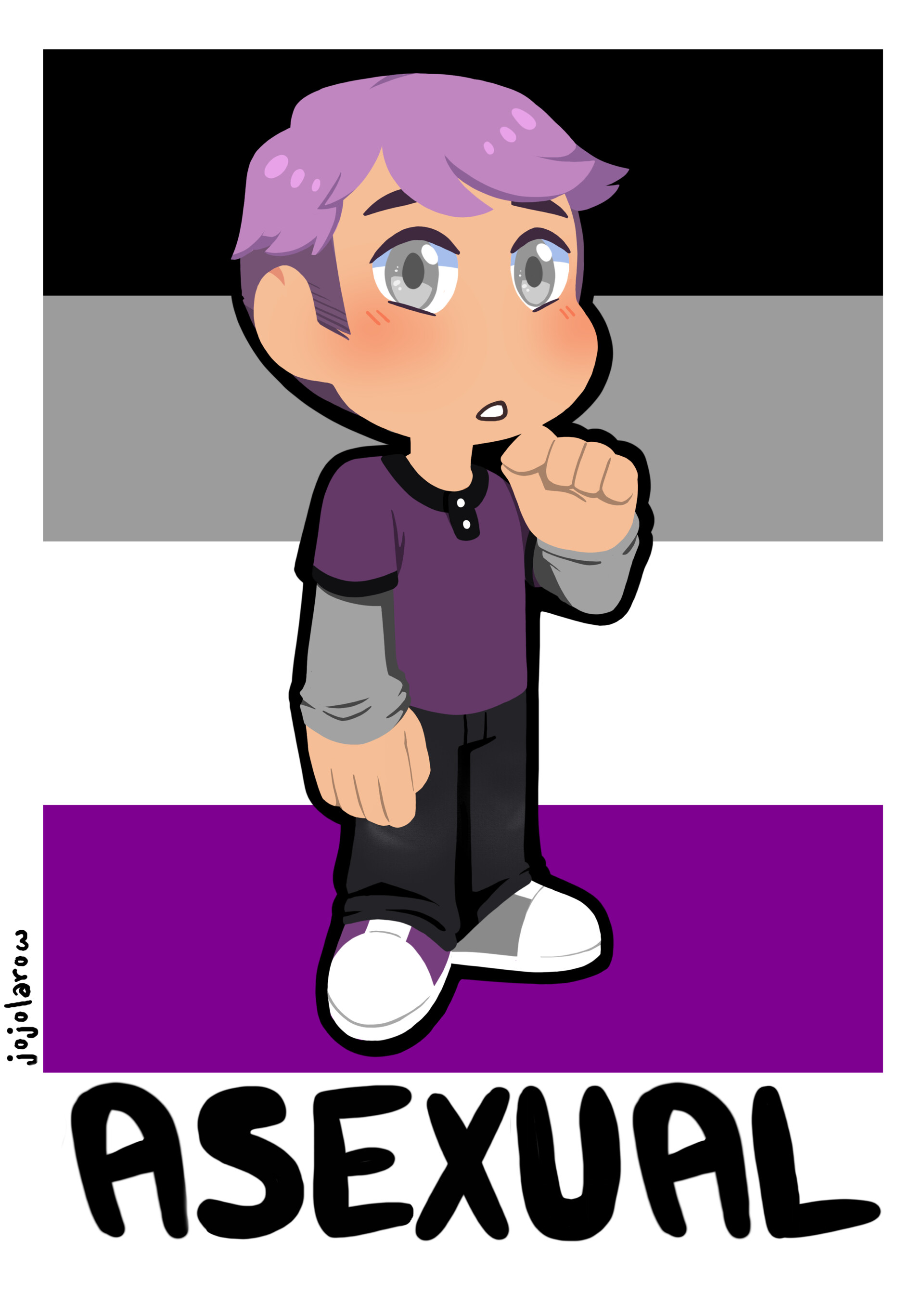 ArtStation - Grad Show Sticker - Asexual