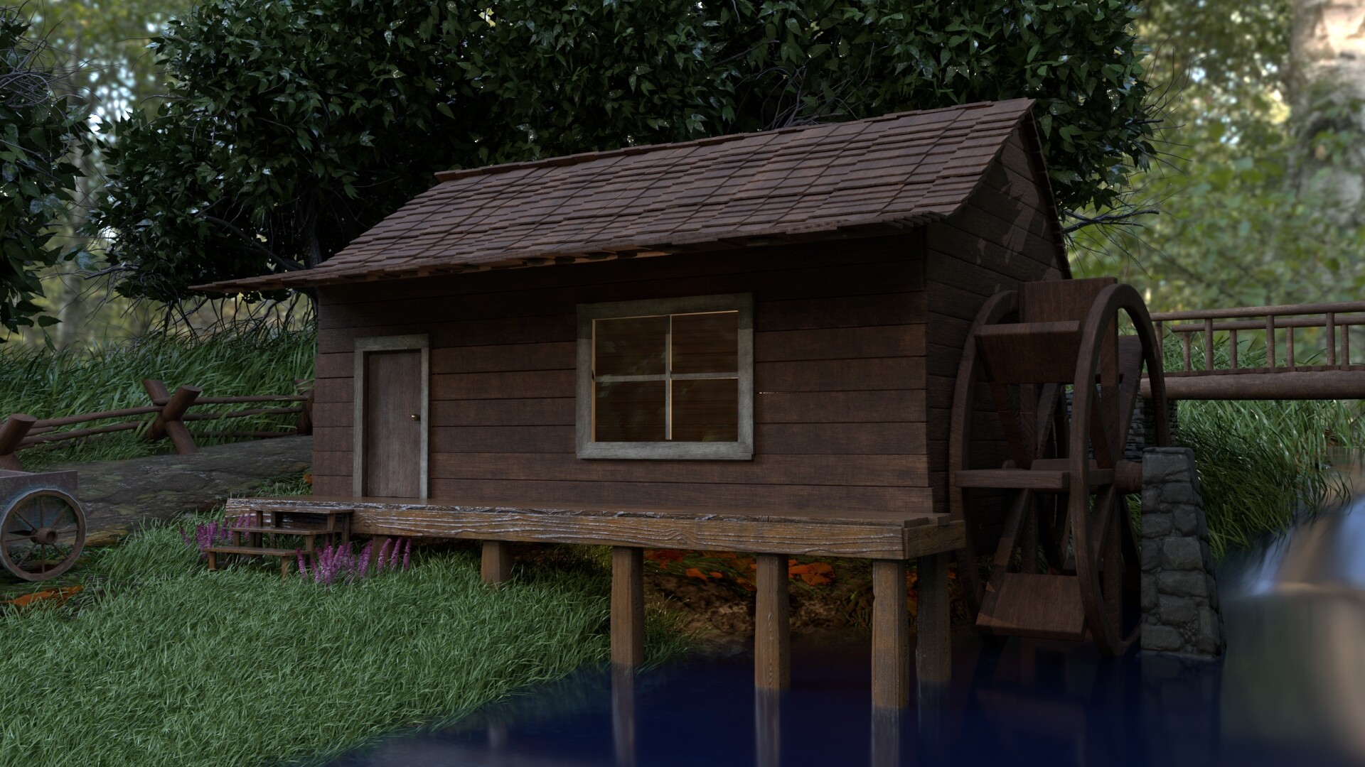 ArtStation - Waterwheel- Rework