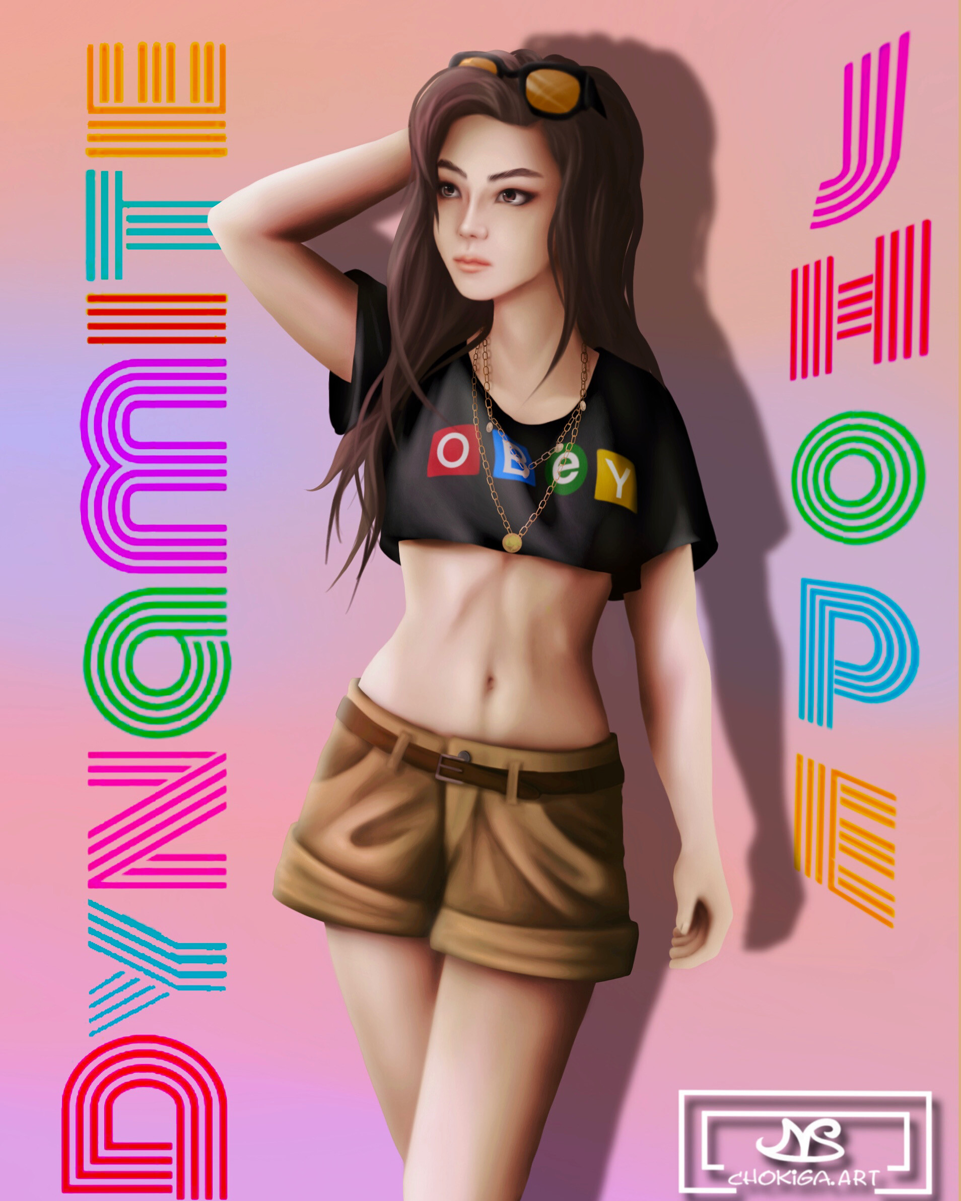 ArtStation - BTS Dynamite Jhope Girl Version