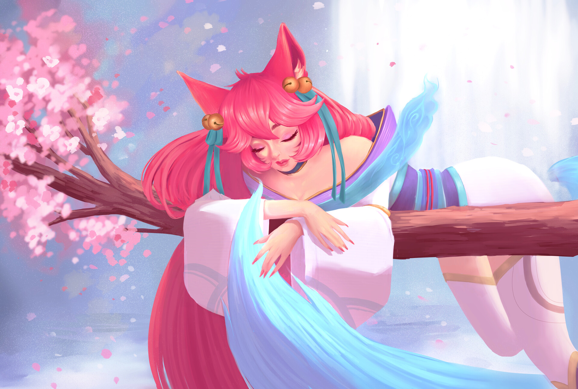 ArtStation - SPIRIT BLOSSOM AHRI FANART