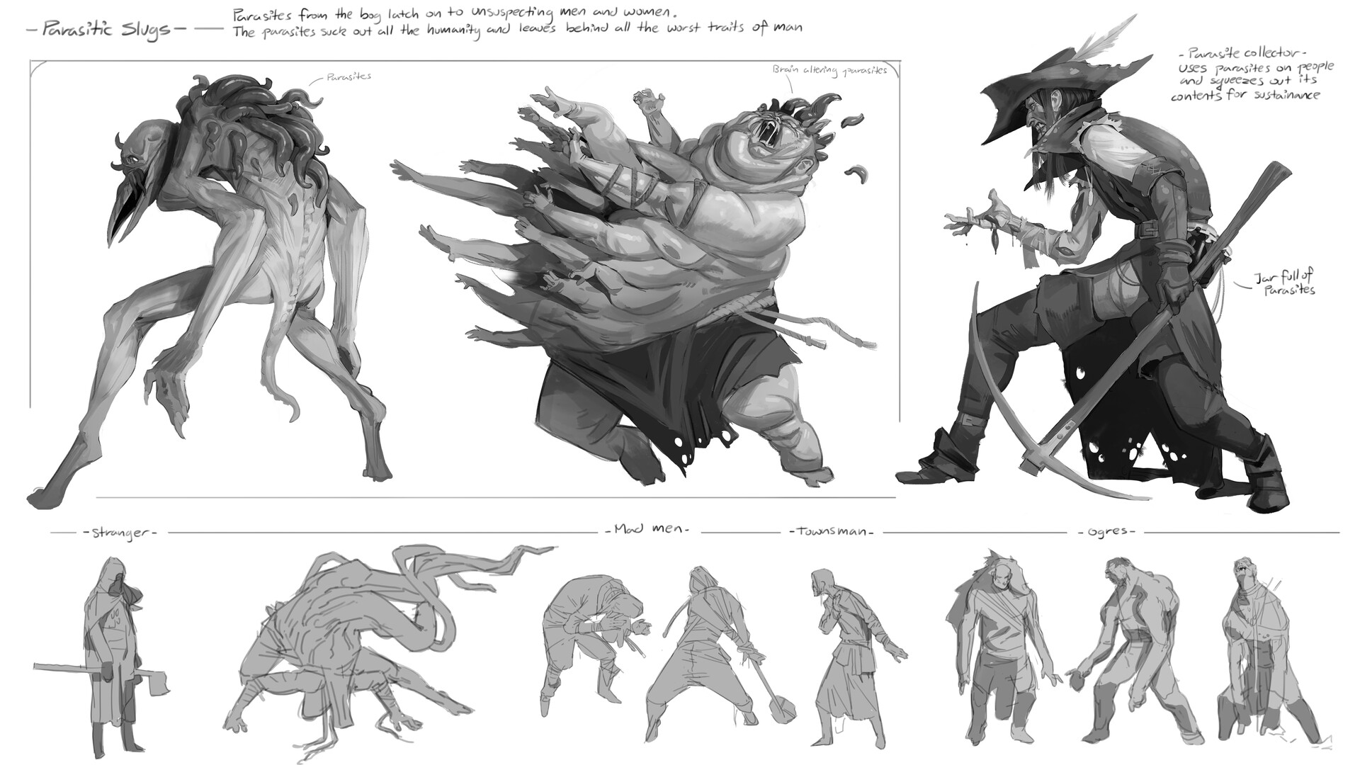 Mathias Osland - Sketches and Exploration on Dark Themes