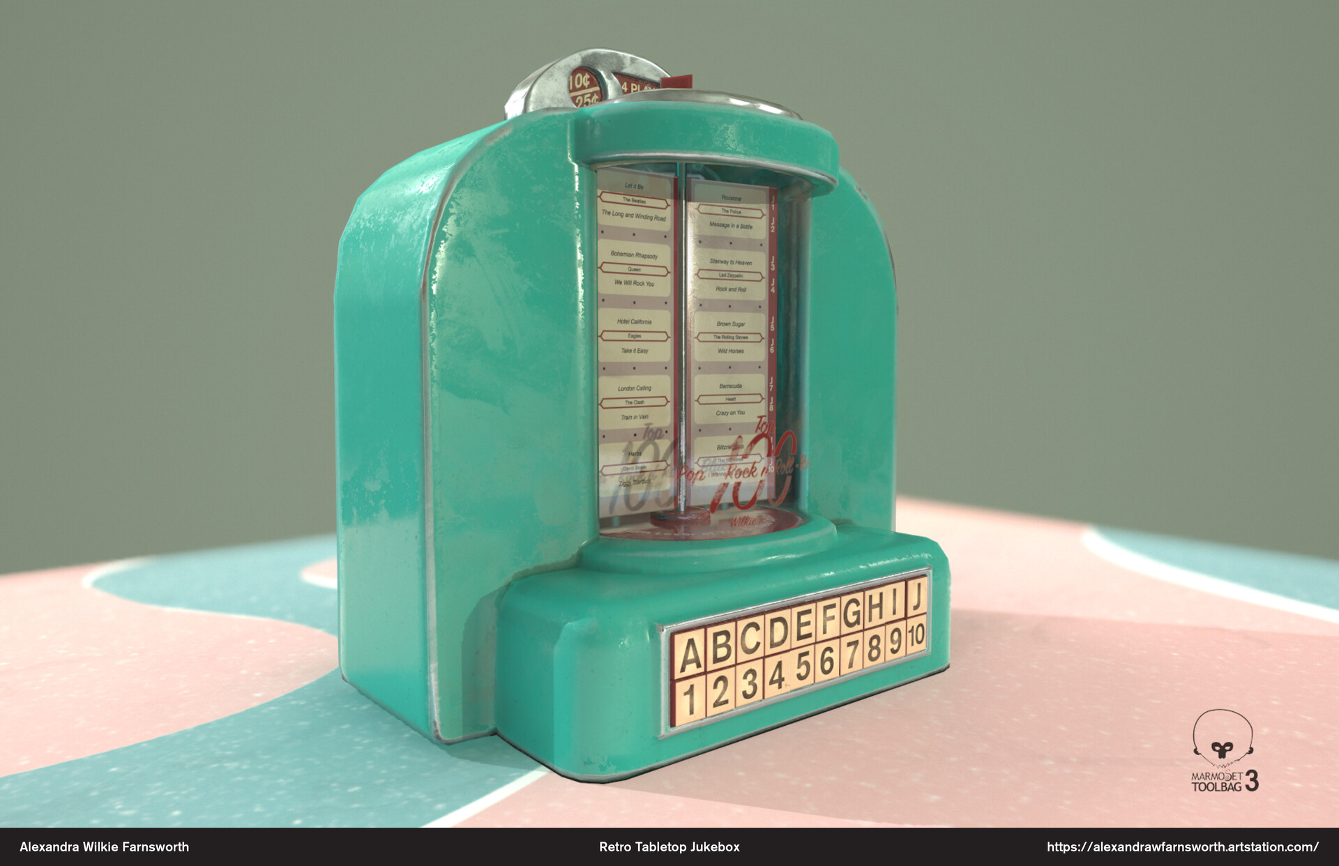 Alexandra Farnsworth - Retro Style Tabletop Jukebox