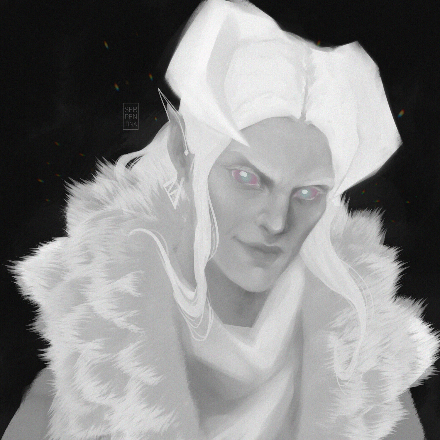 ArtStation - Ardour, albino tiefling