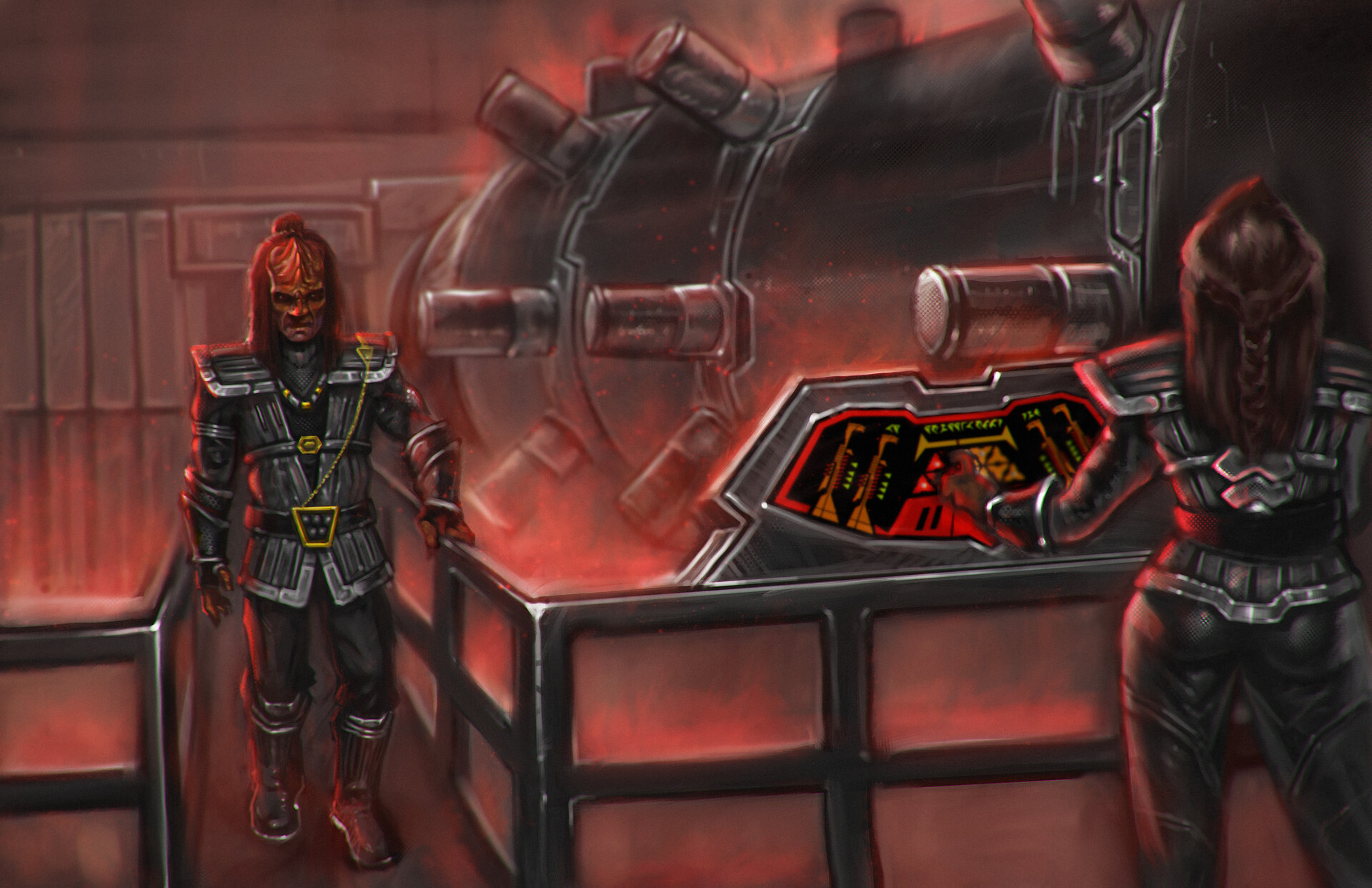 ArtStation - Art for Star trek RPG Klingon expansion