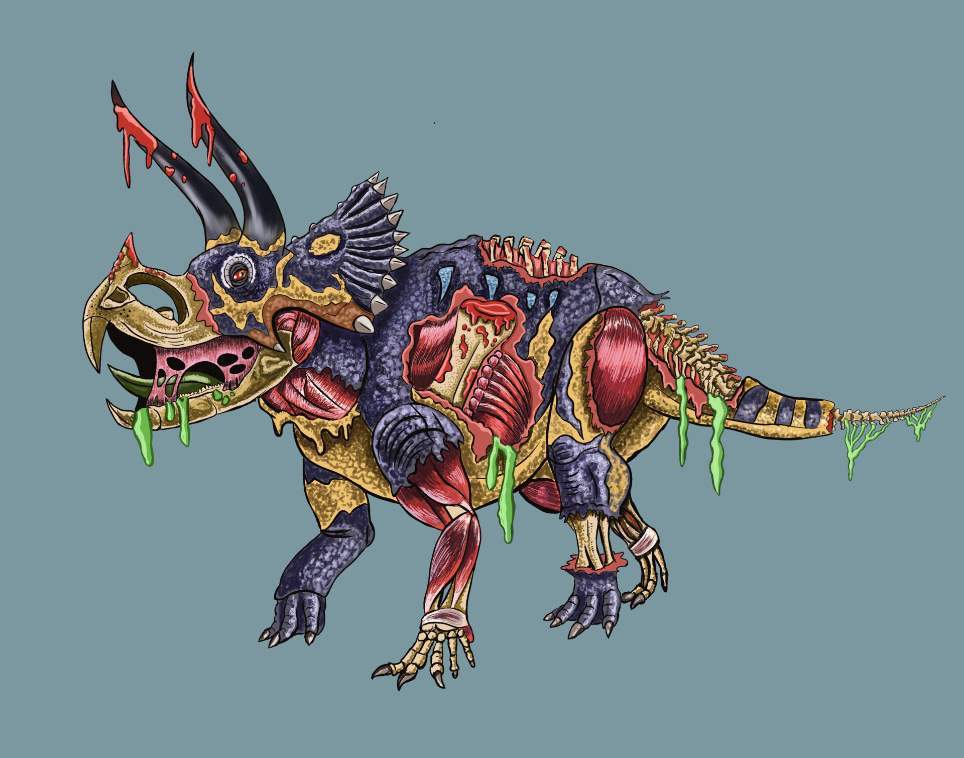 ArtStation - Zombie Triceratops