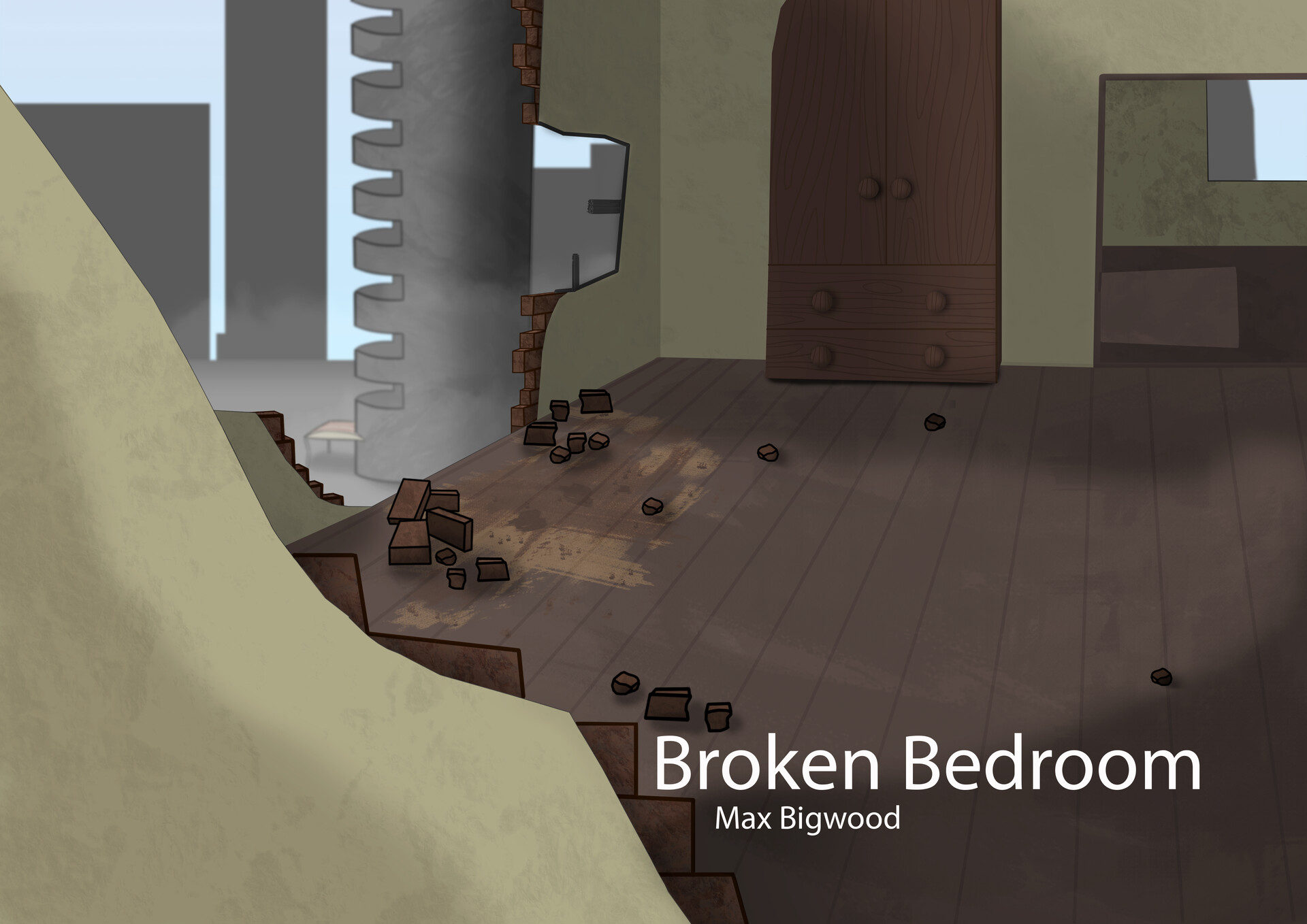 ArtStation - Broken Bedroom