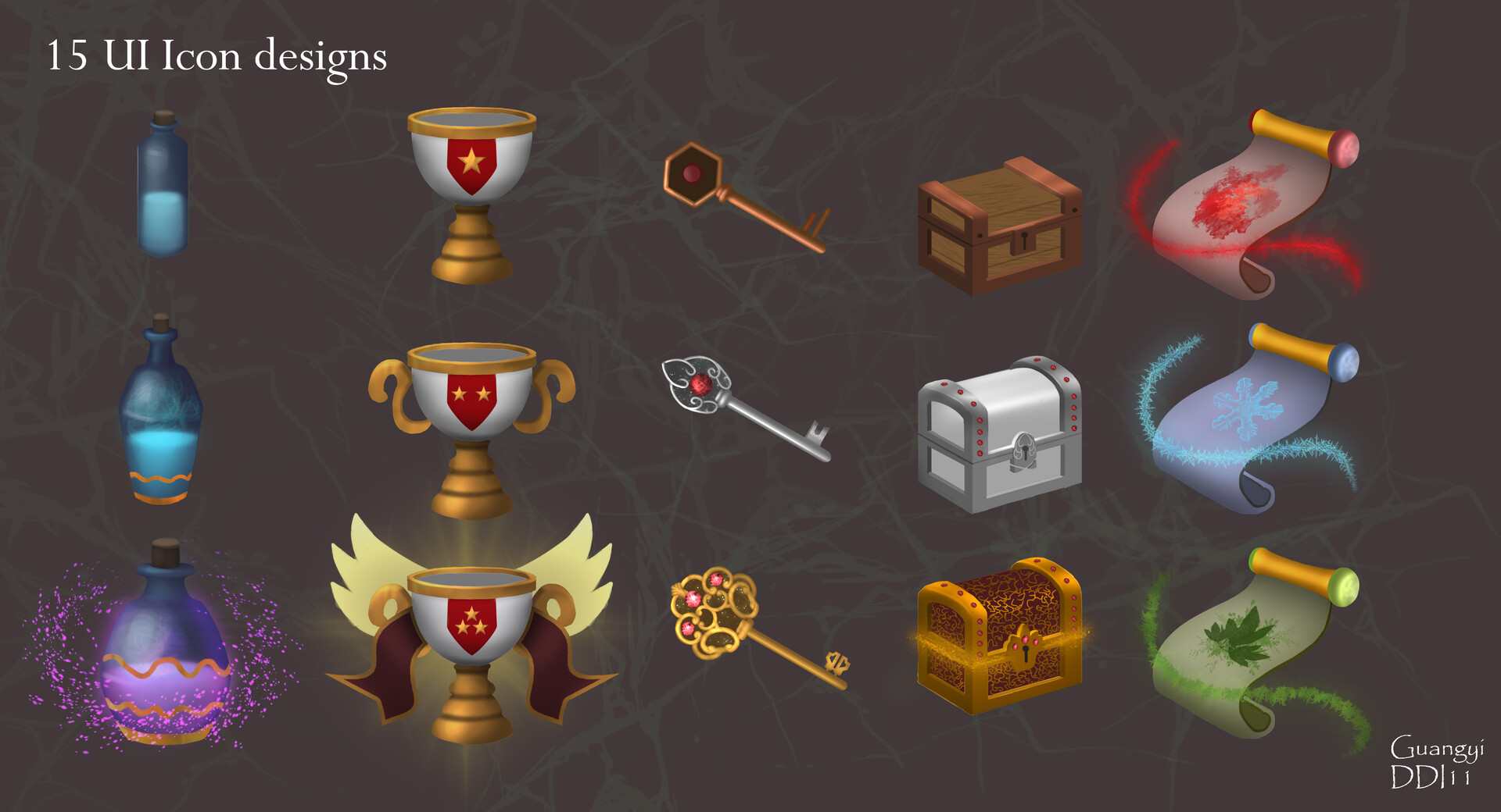 ArtStation - Game UI design icons