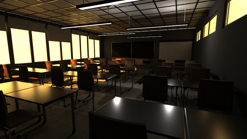 ArtStation - 3D Classroom