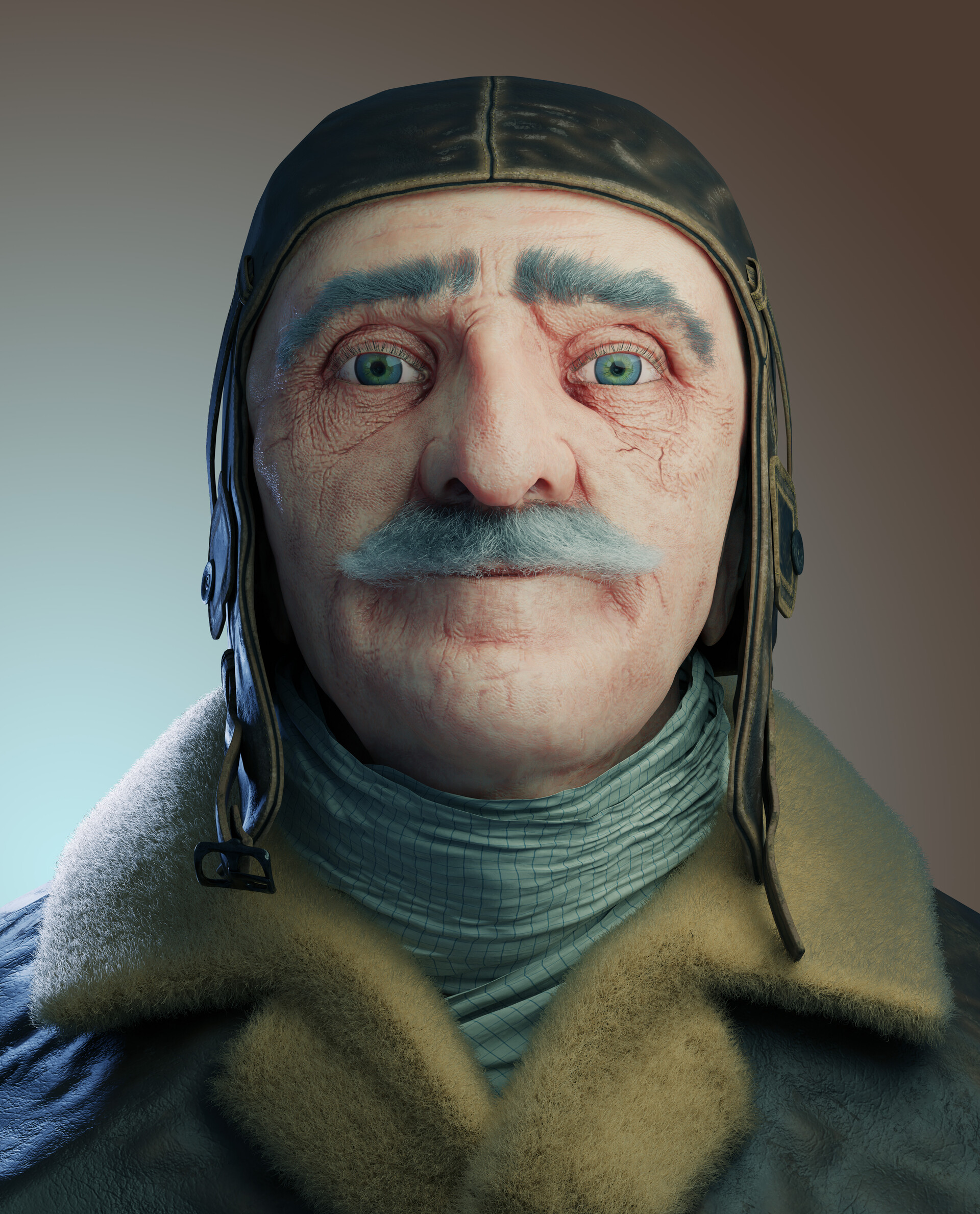 ArtStation - Old man pilot