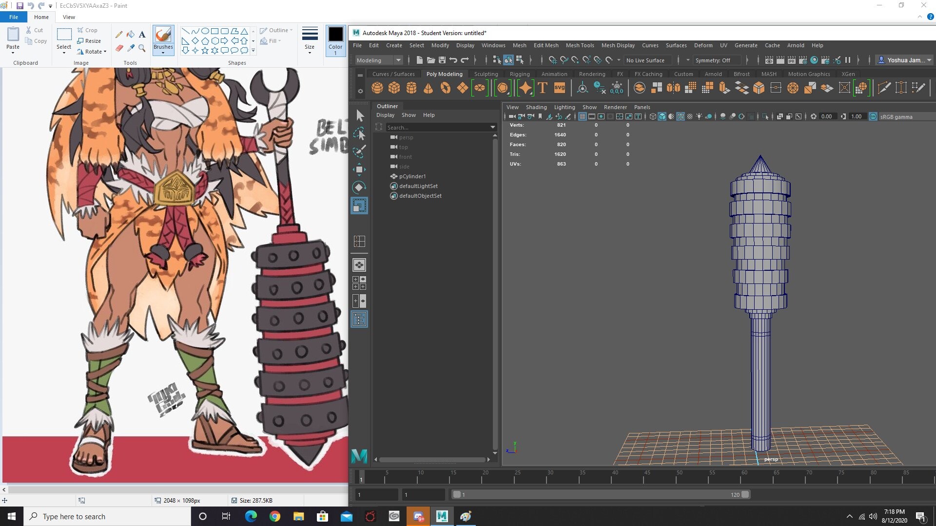 Yoshua (Everrwinter) James - Lokigun's Stylized Oni Mace