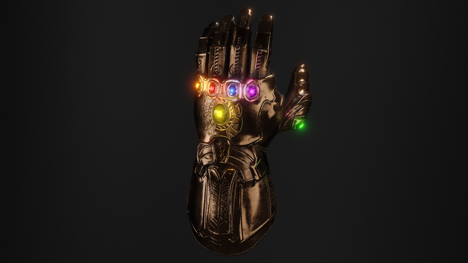 ArtStation - Infinity Gauntlet, Zbrush
