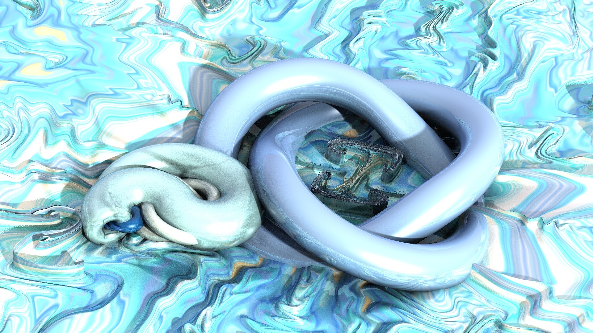 ArtStation - Splash Paint Series: Mobius Knots