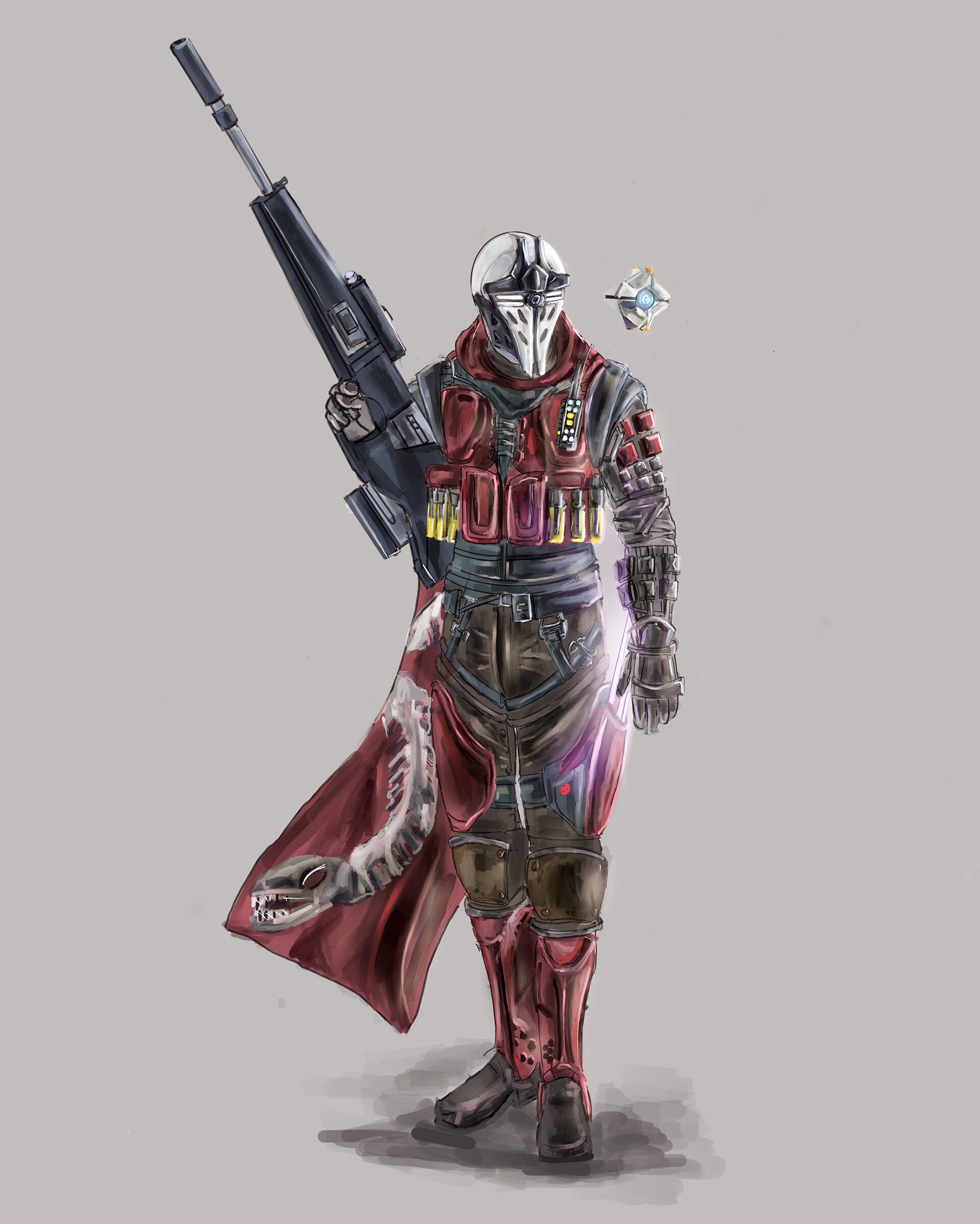 destiny characters hunter coloring pages