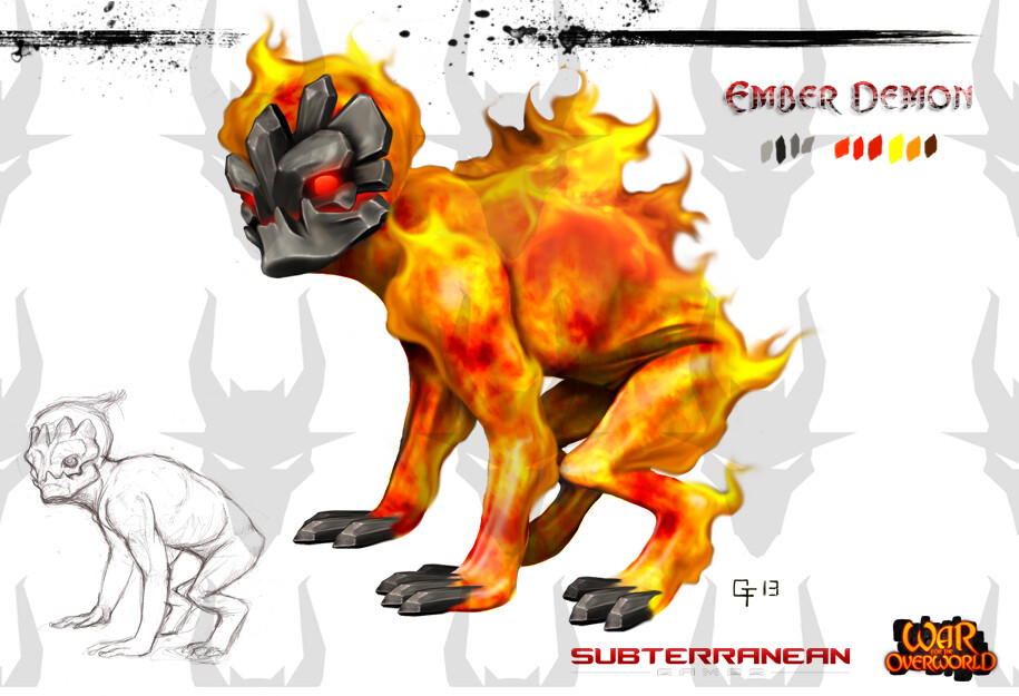 ArtStation - Ember Demon Concept