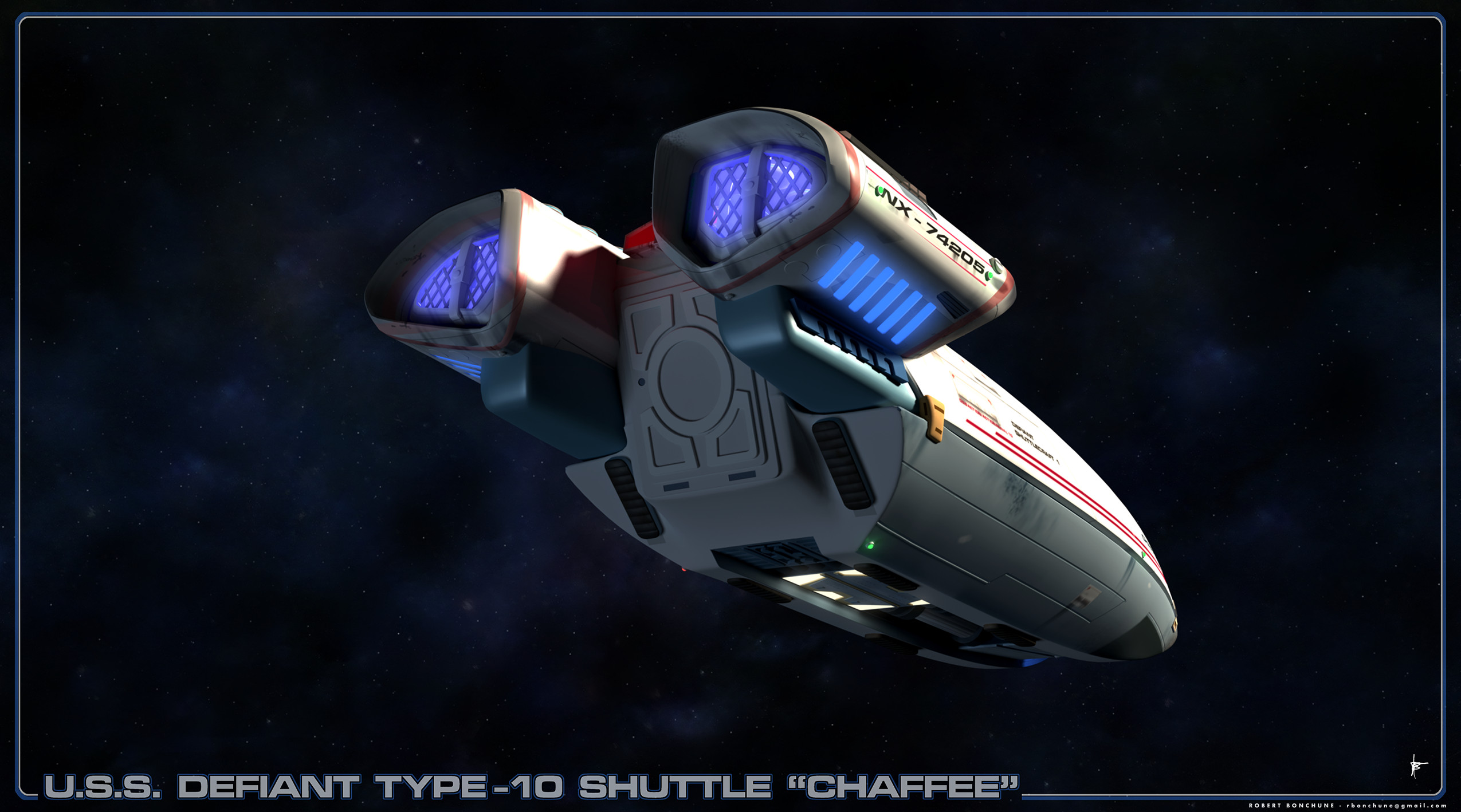 Robert Bonchune - Federation Type -10 Shuttle "Chaffee" - Star Trek ...