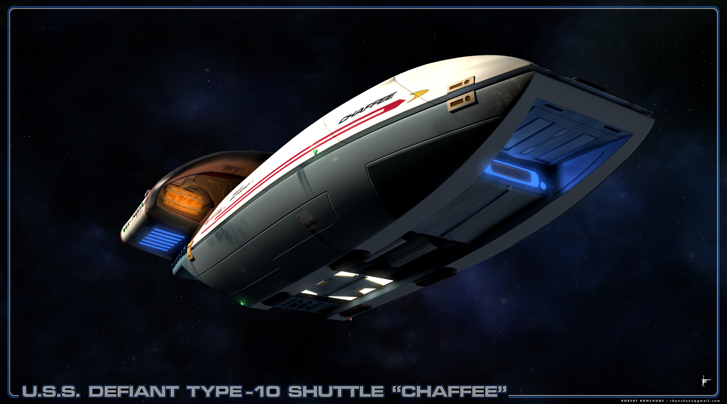 Robert Bonchune - Federation Type -10 Shuttle "Chaffee" - Star Trek ...