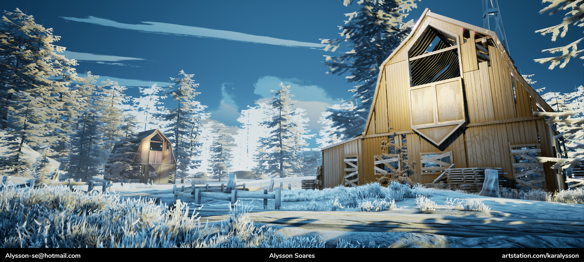 Alysson Soares - Abandoned Barn - Unreal Engine