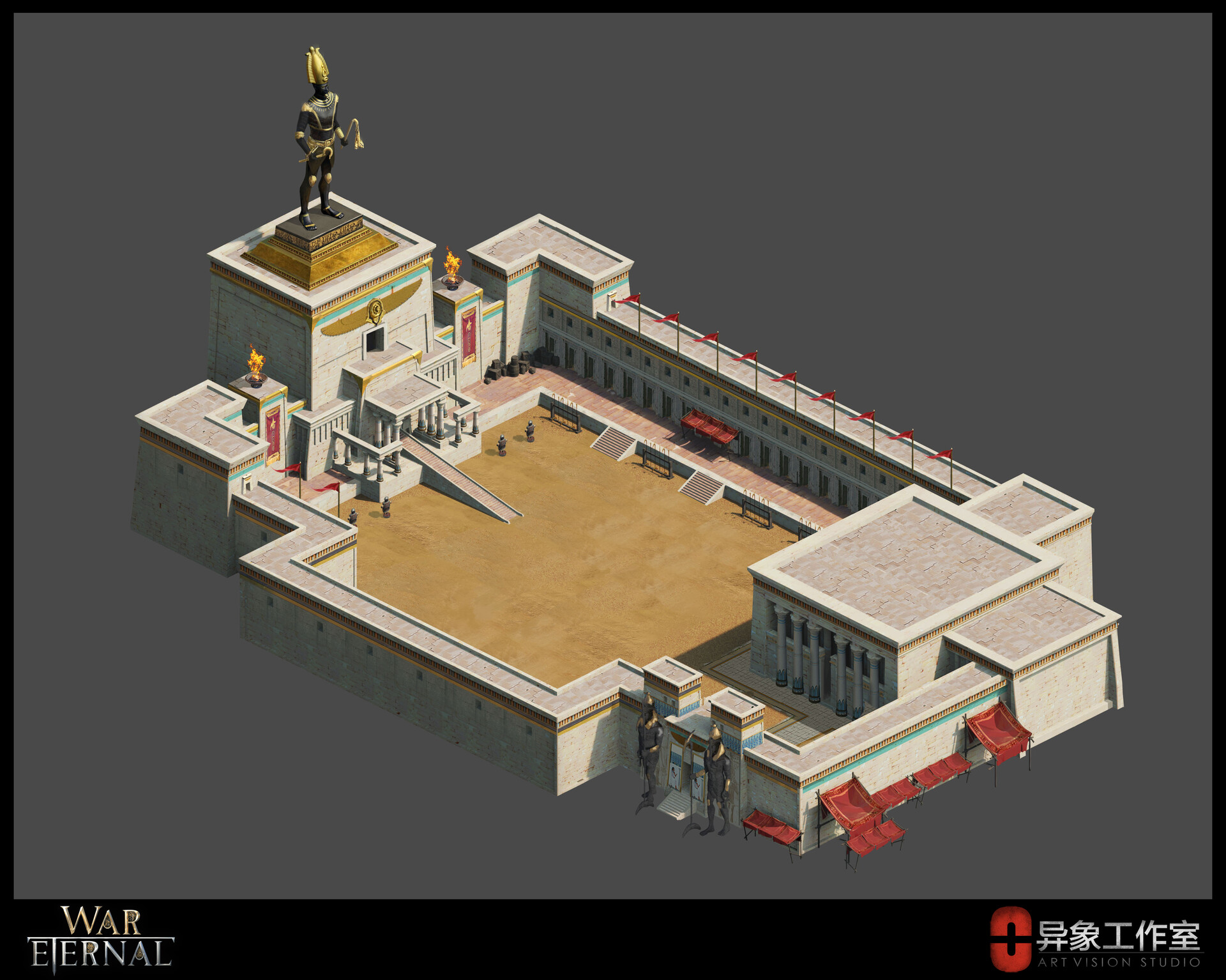 ArtStation - Building Design for War Eternal （埃及文明）