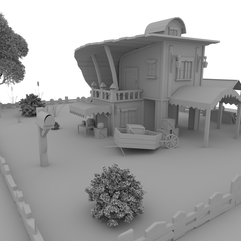 ArtStation - High poly exterior