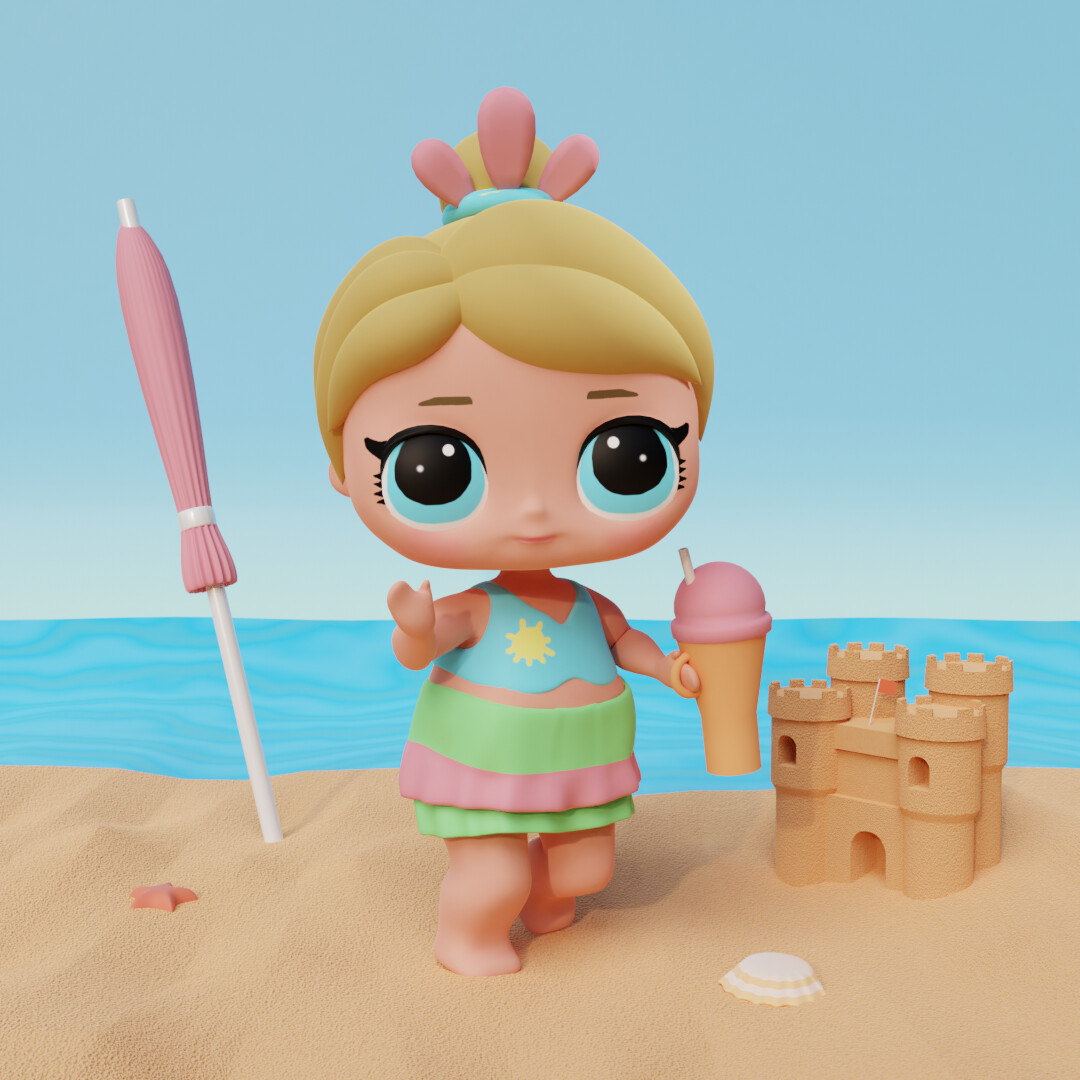 ArtStation - Summer baby