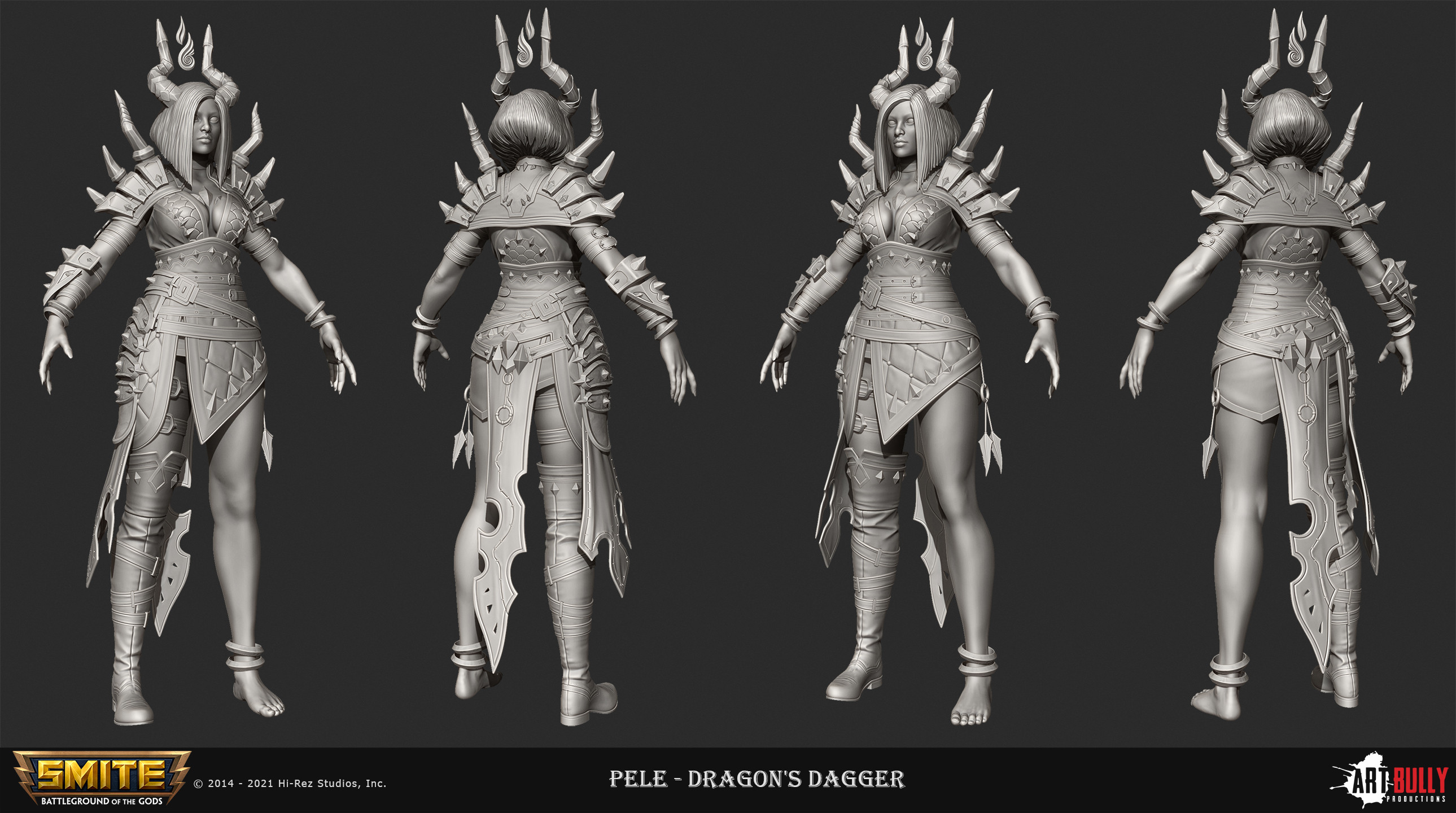 Art Bully Productions - SMITE - Pele Dragon's Dagger