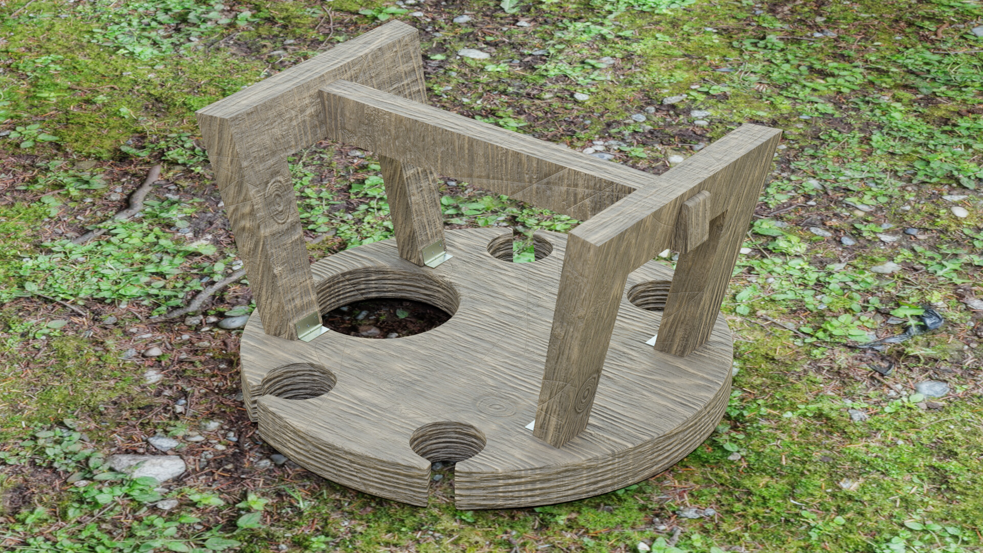 Gasya - Wooden wine table