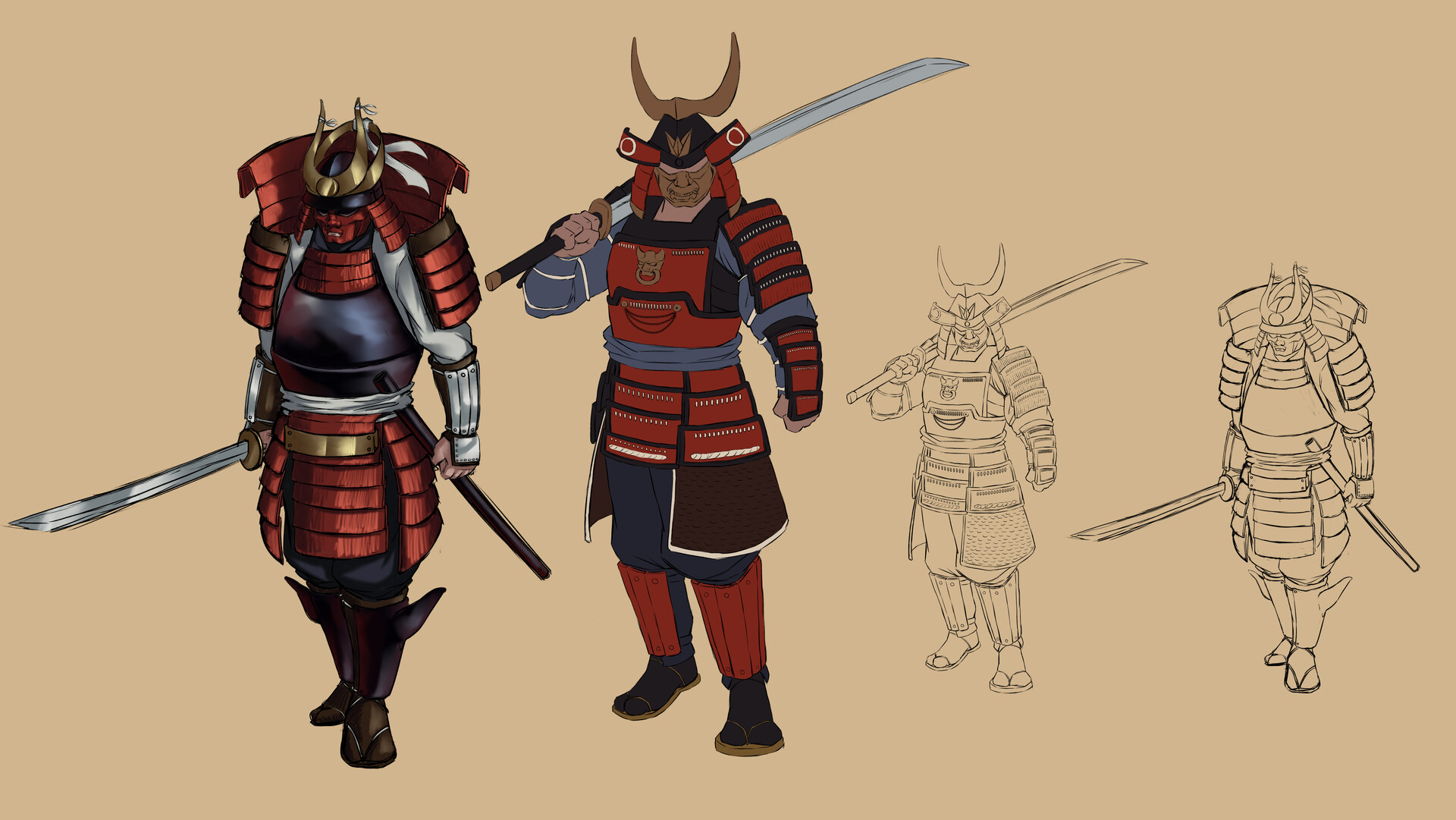ArtStation - Samurai design